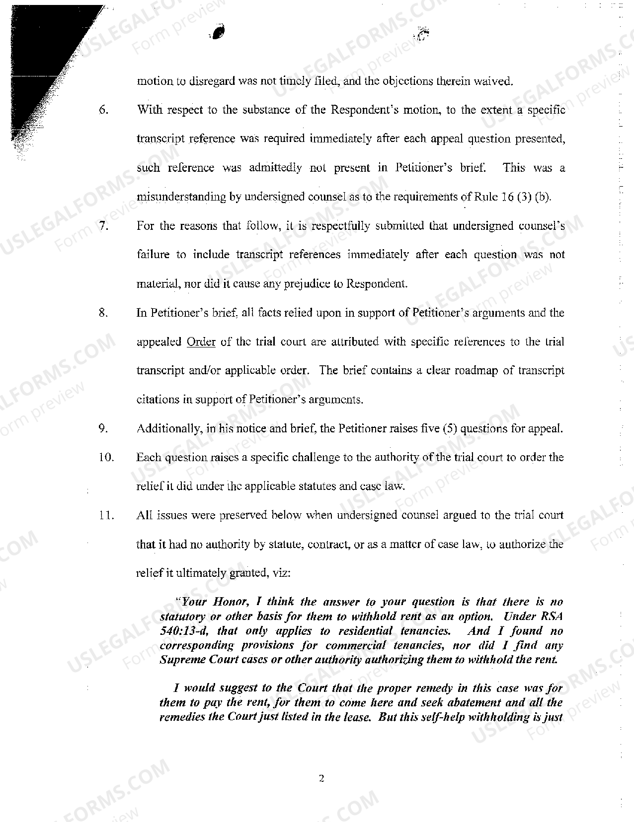 Appeal Petition To Compel Arbitration | US Legal Forms