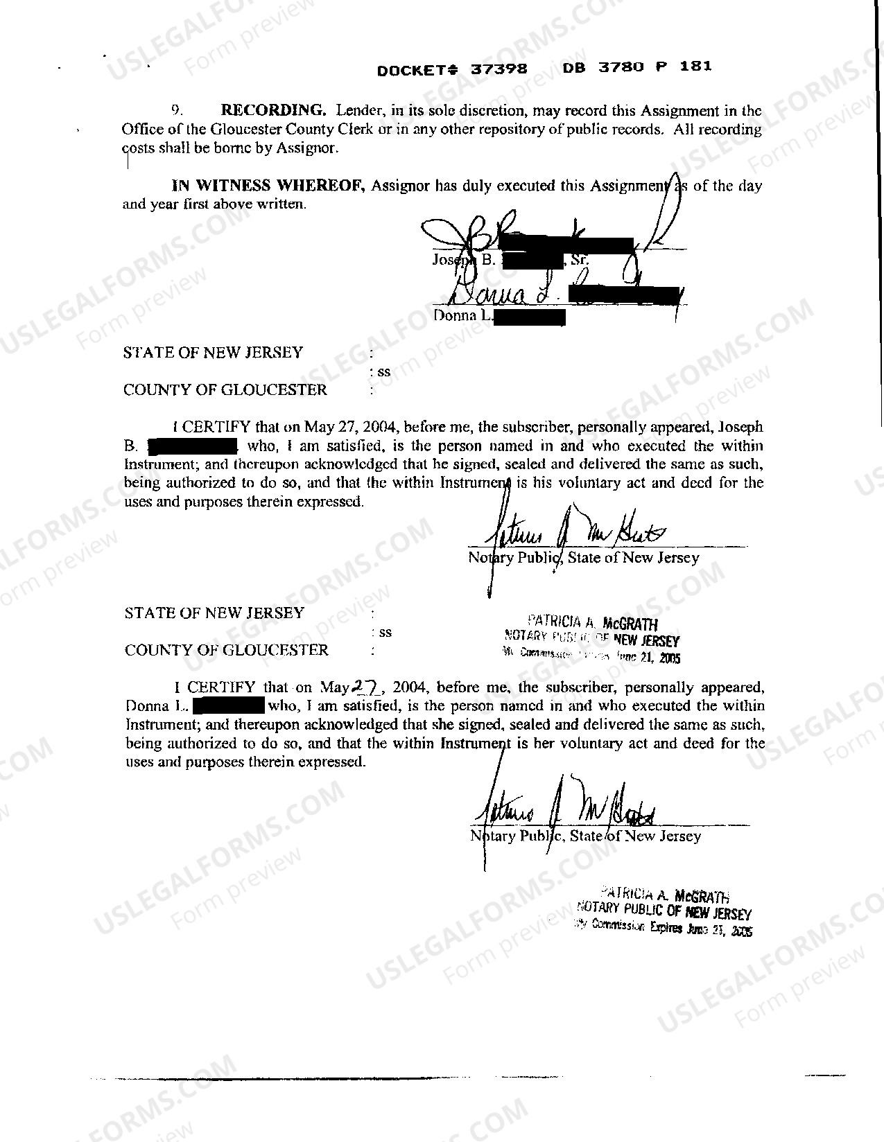 New Jersey Assignment Of Licenses, Permits and Contracts | US Legal Forms