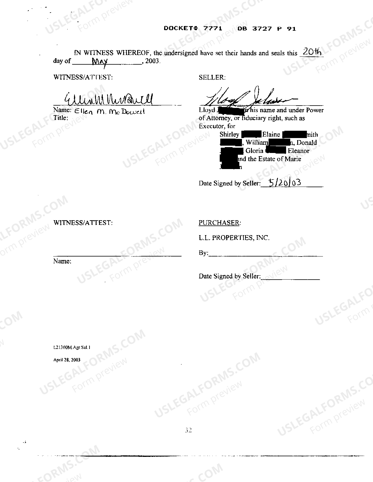 New Jersey Memorandum Of Agreement Of Sale of Property - Memorandum Cc ...