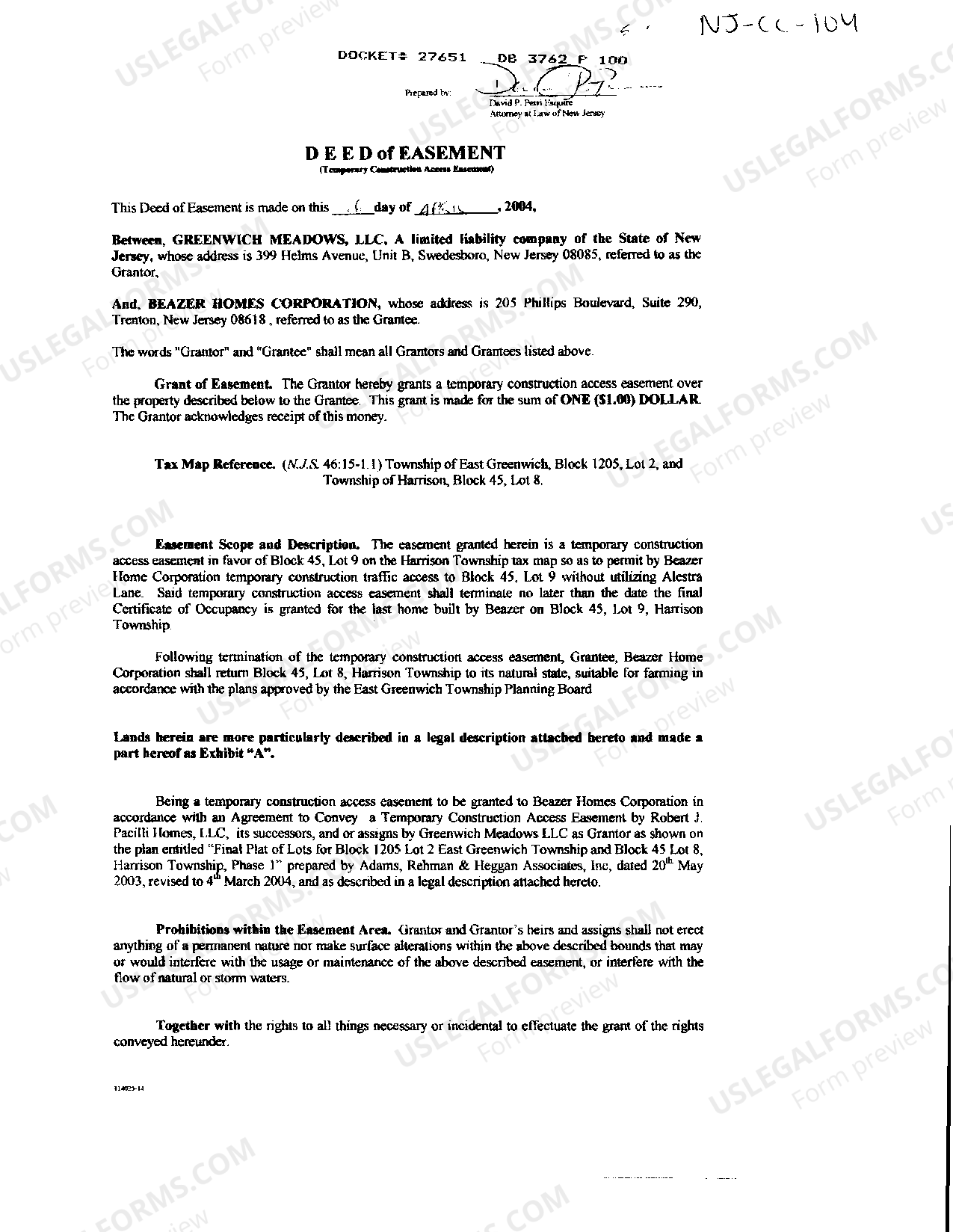 Construction Access Agreement With Builder | US Legal Forms