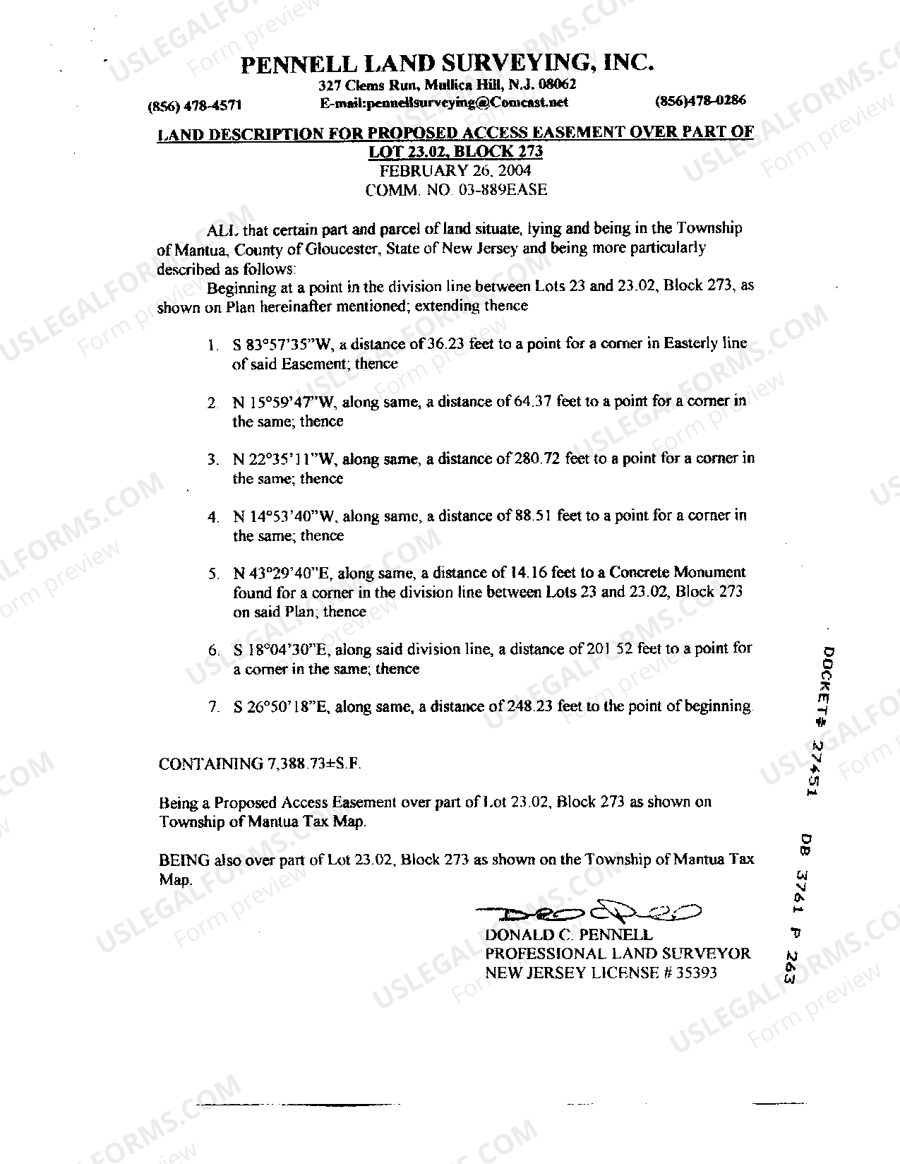 New Jersey Ingress Egress Easement regarding Driveway for Ingress and ...