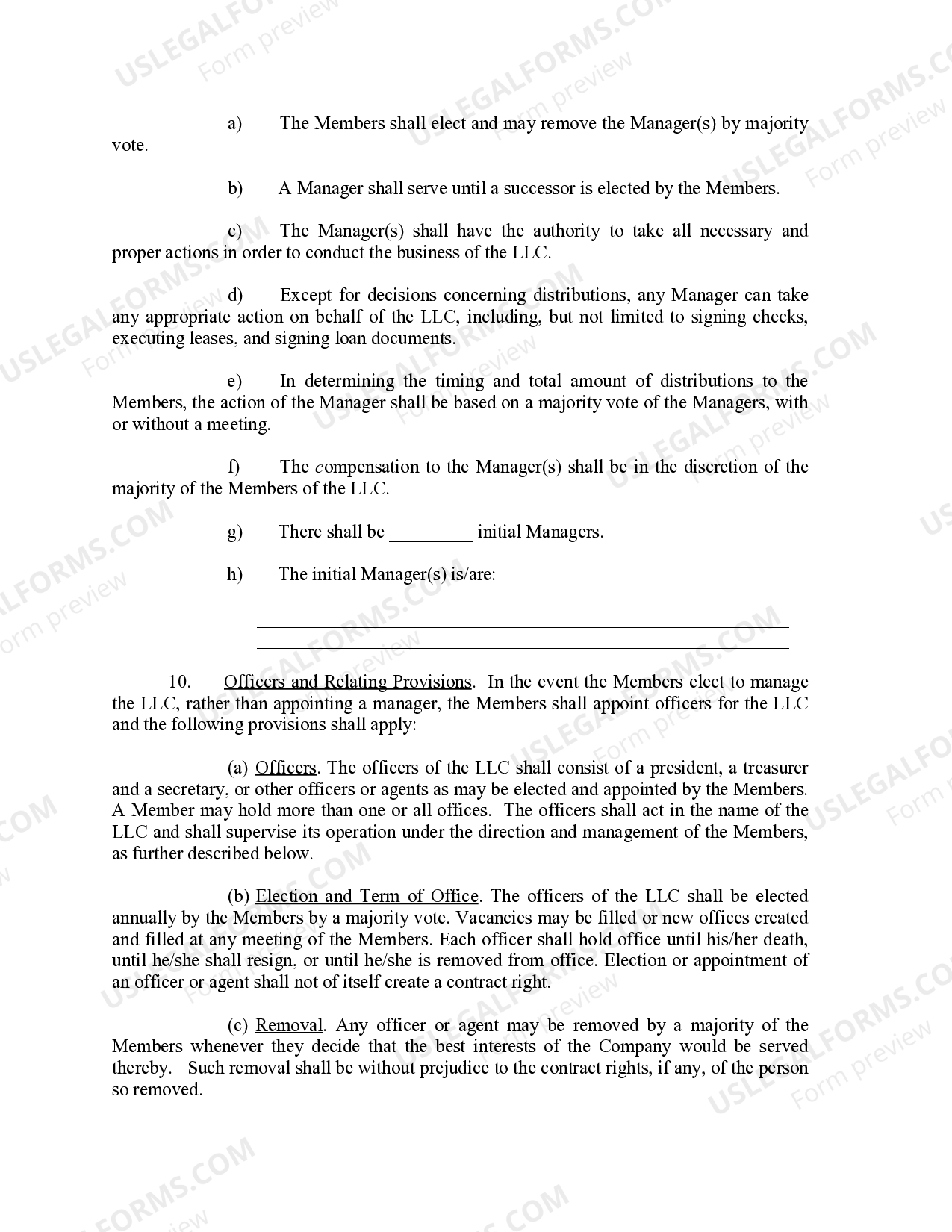 New Mexico Limited Liability Company LLC Operating Agreement | US Legal ...