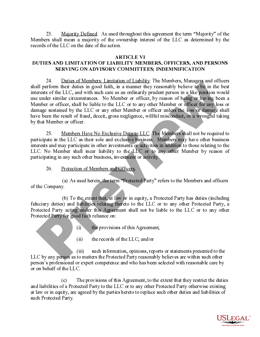 Nevada Llc Operating Agreement Template