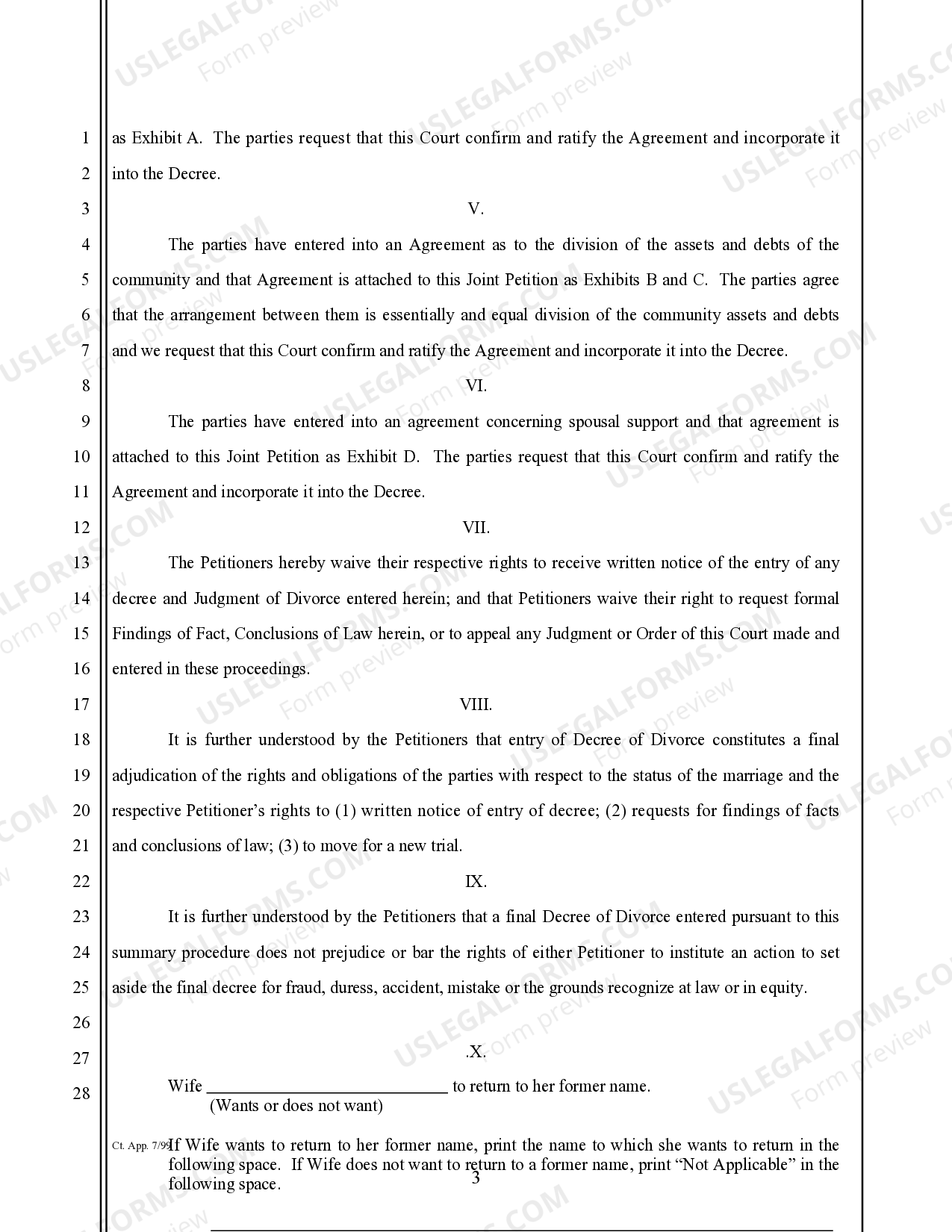 Nevada Joint Petition for Divorce with Minor Children | US Legal Forms
