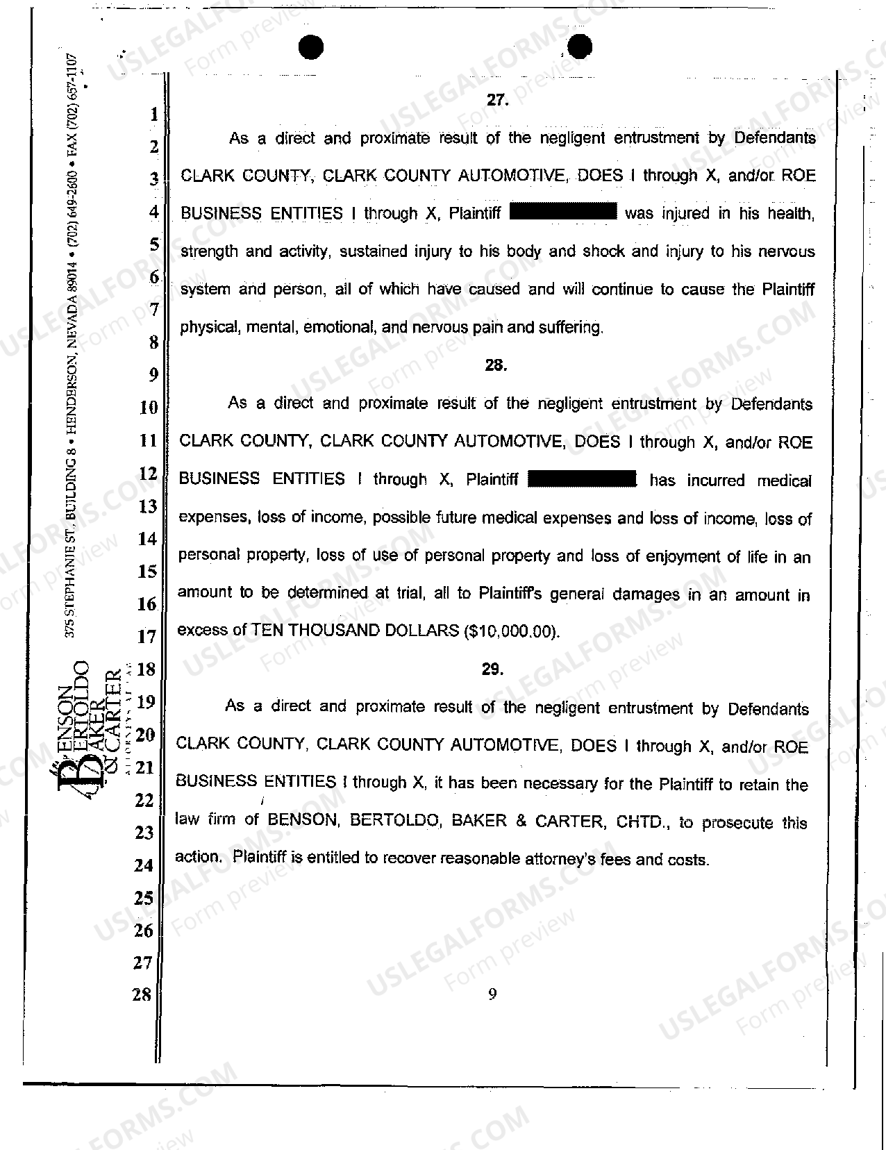 Vicarious Liability Nevada For Independent Contractors | US Legal Forms