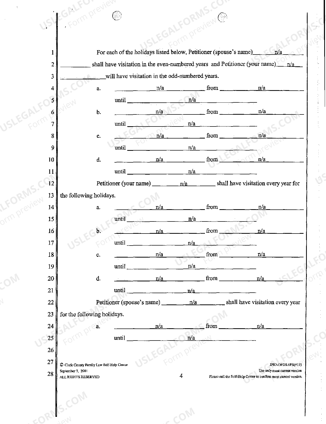 Nevada Joint Petition for Summary Decree of Divorce with Children | US Legal Forms