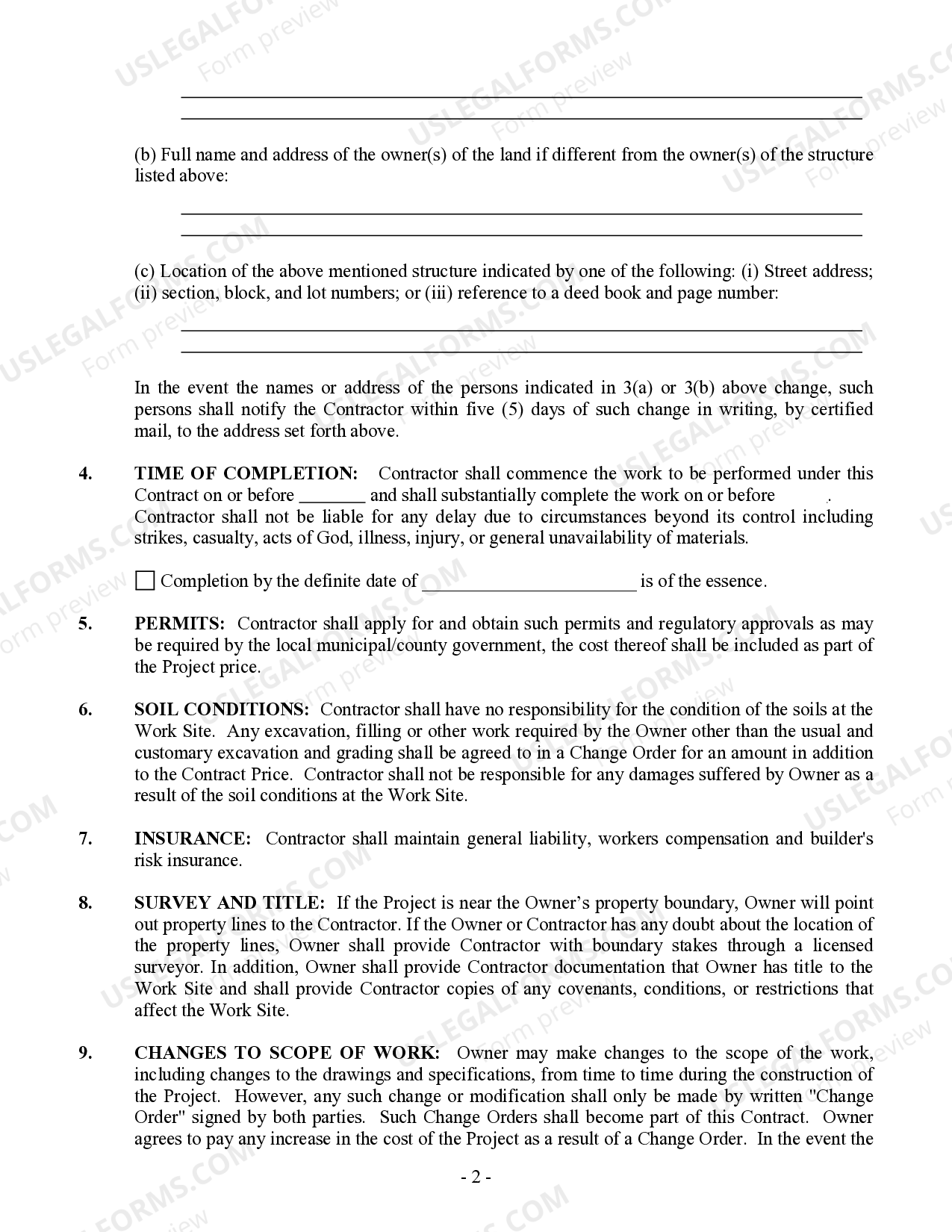 New York Flooring Contract for Contractor - Flooring Contracts | US ...