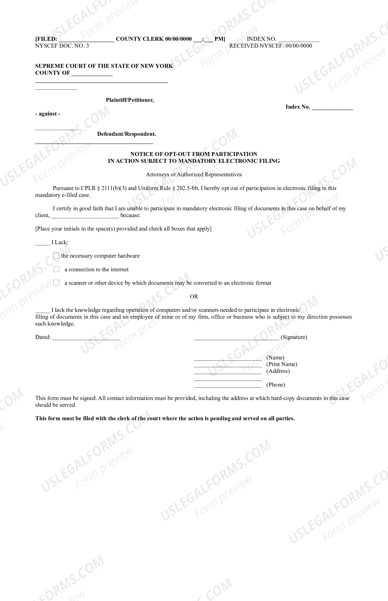 Notice Of Charging Lien New York Form | US Legal Forms