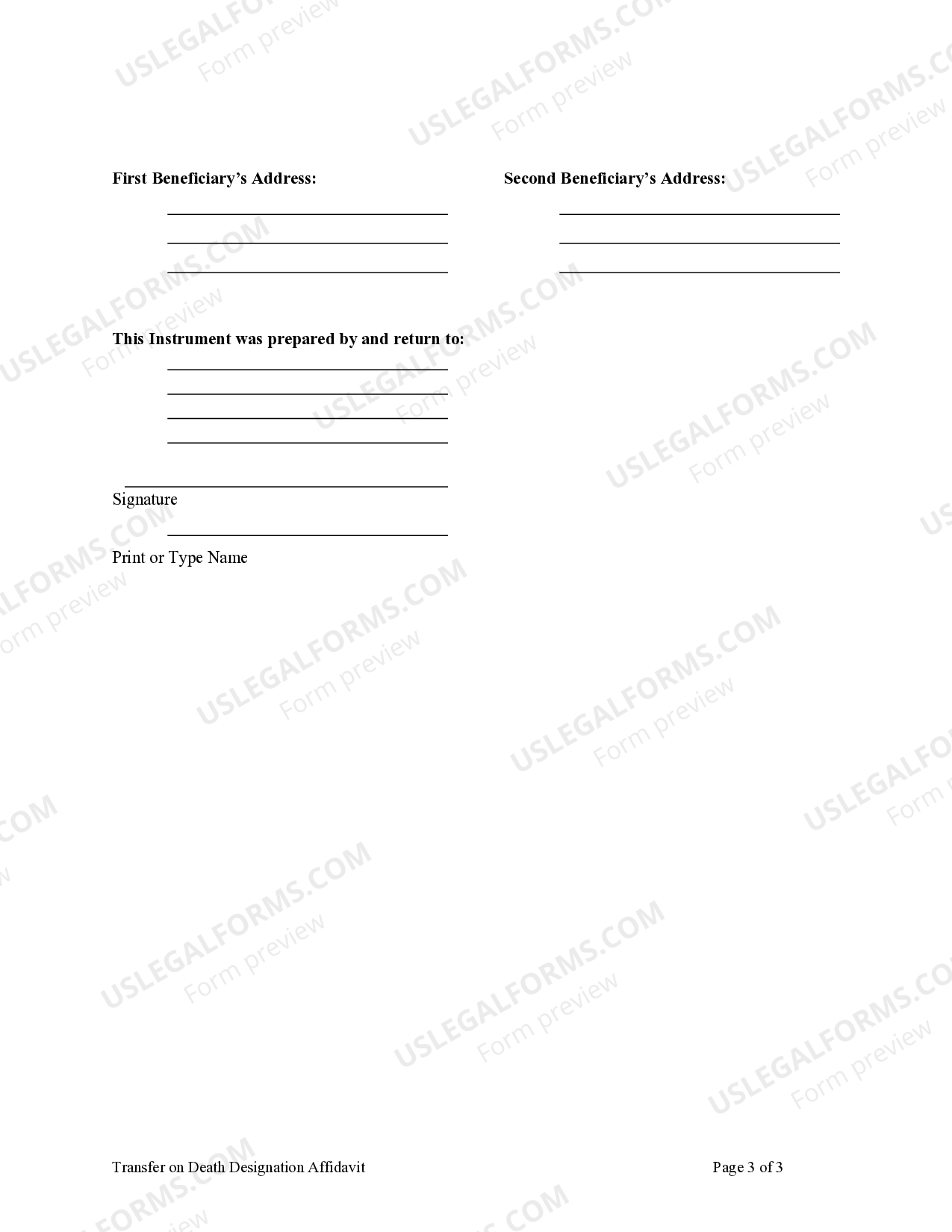 Ohio Beneficiary | US Legal Forms