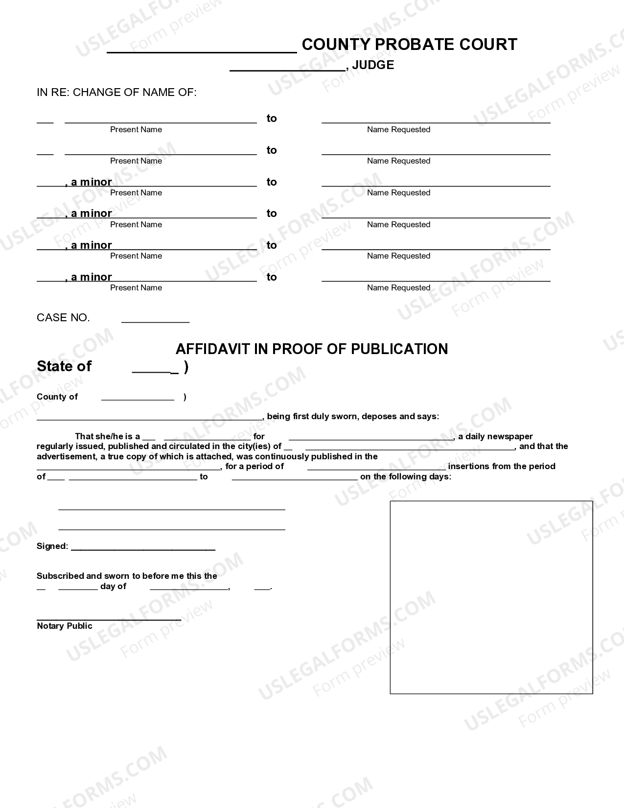 Family Affidavit (form 794) | US Legal Forms