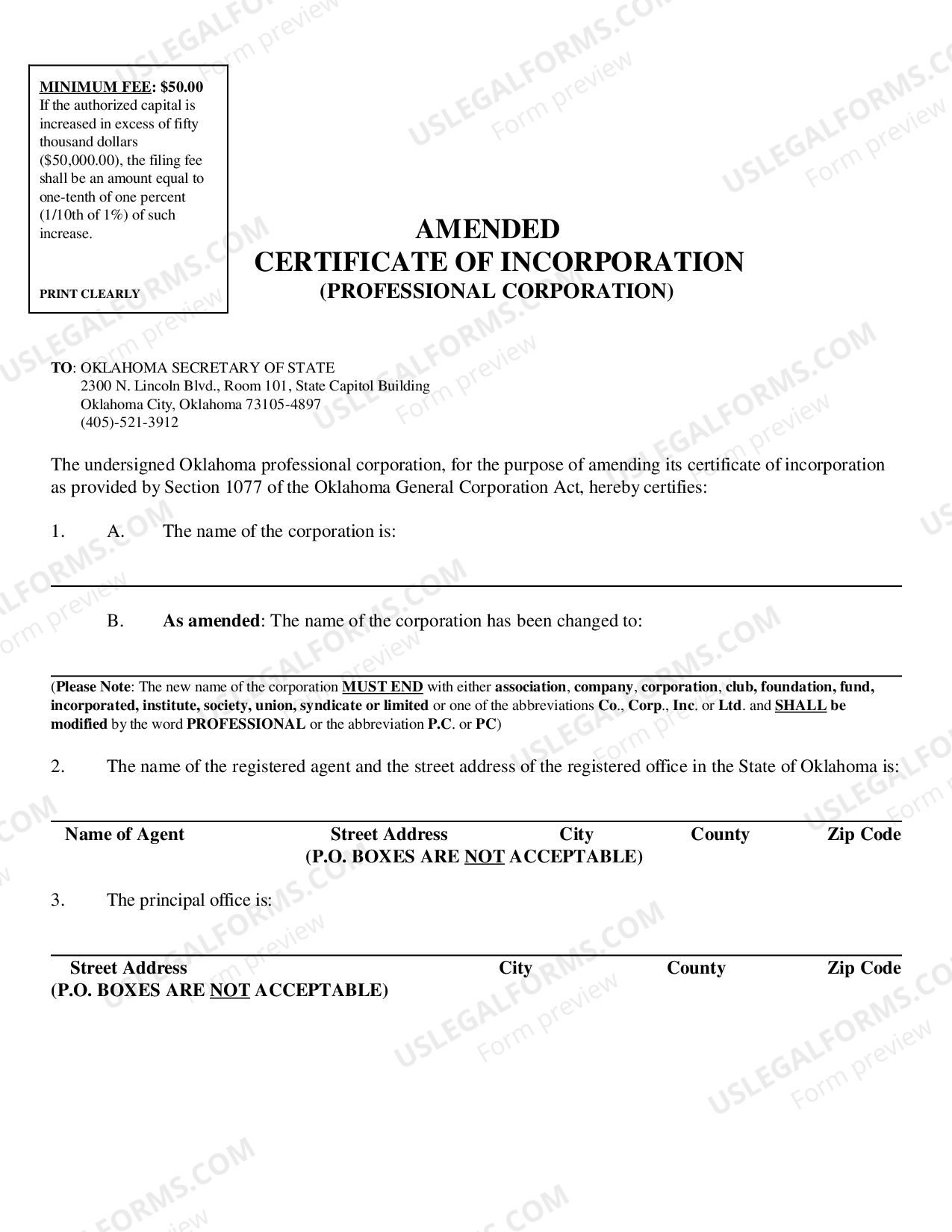 Amend Certificate Of Incorporation Withholding Allowance | US Legal Forms