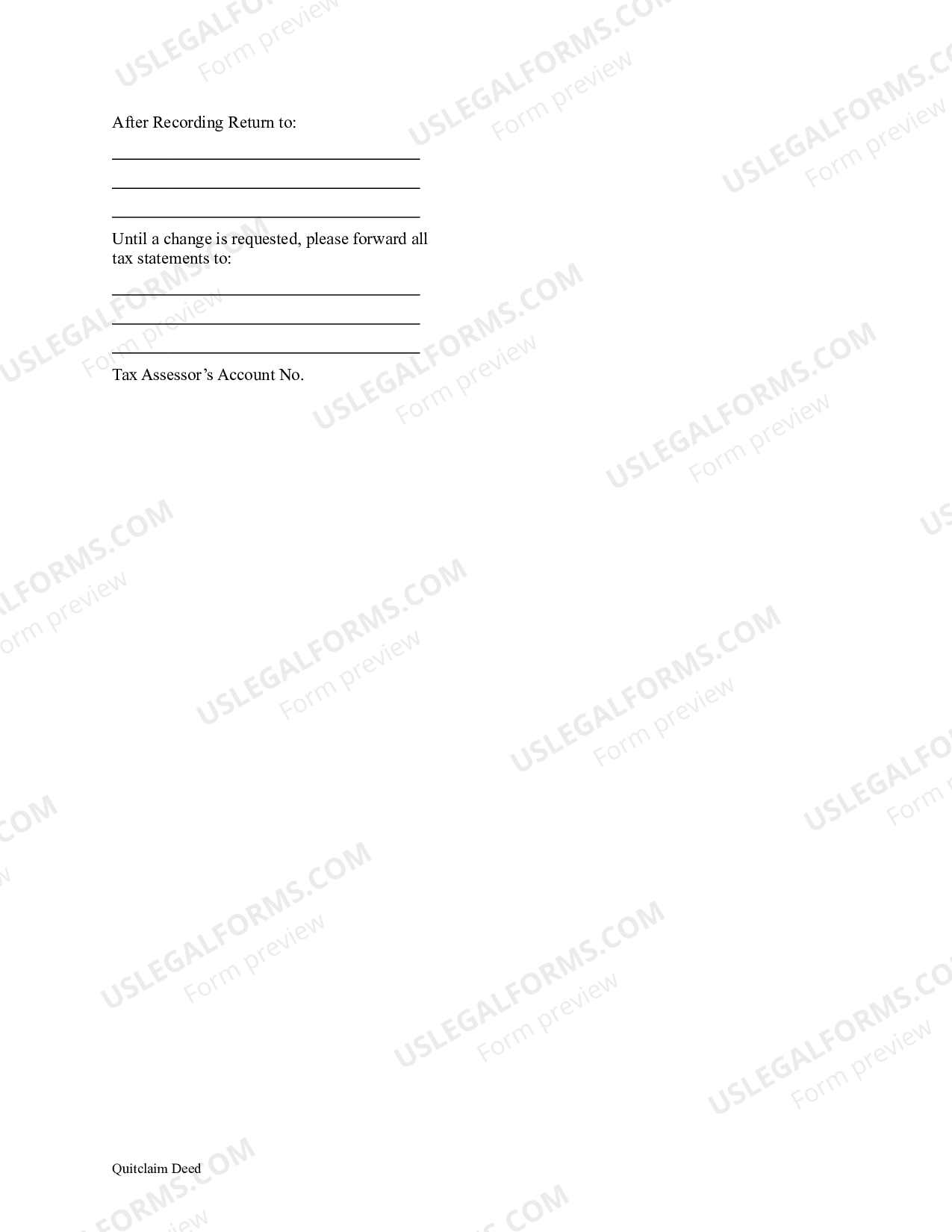 Oregon Quitclaim Deed from Husband and Wife to Trust - Quitclaim Deed ...