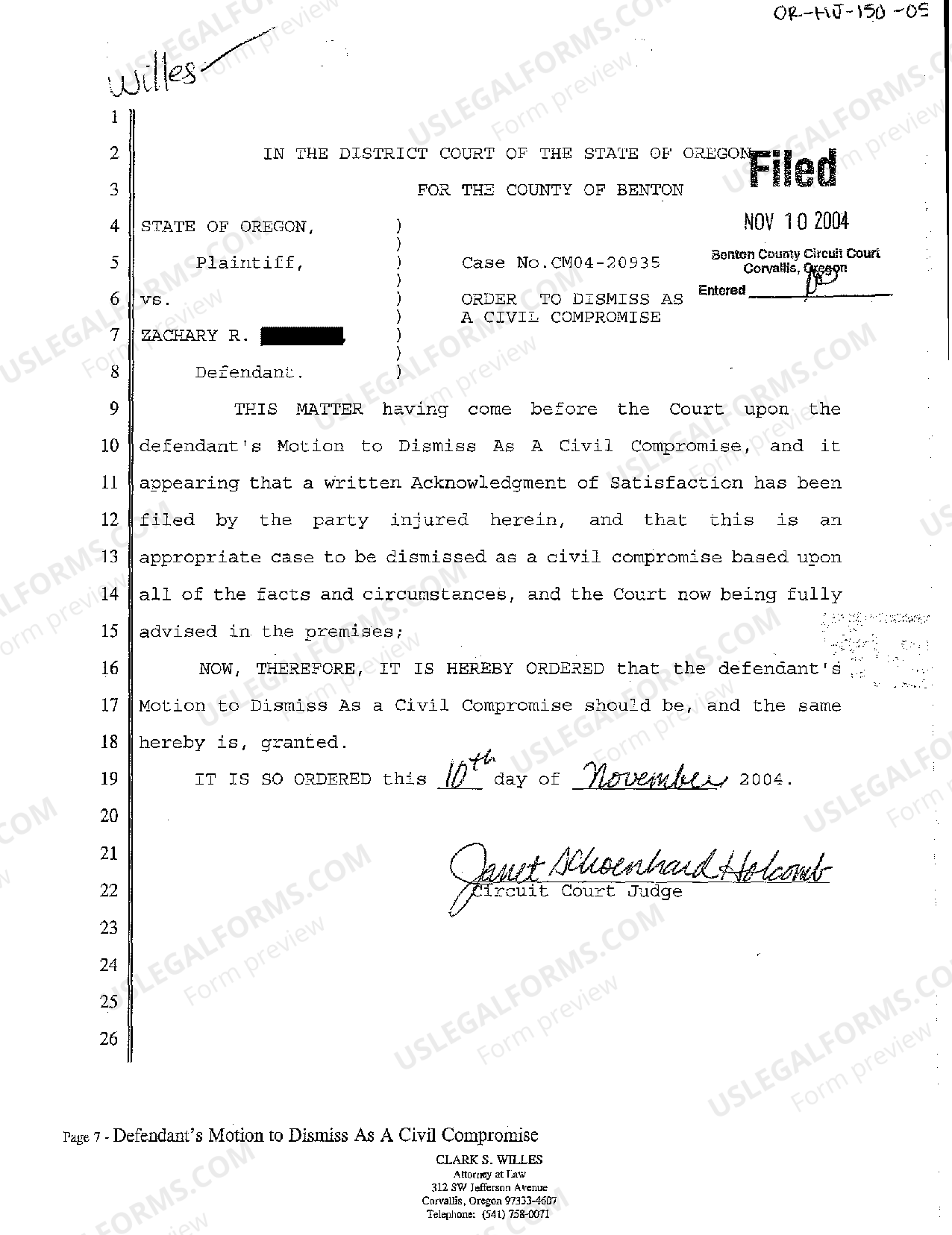 Sample Letter regarding Notification of Official Notice of Intent to ...