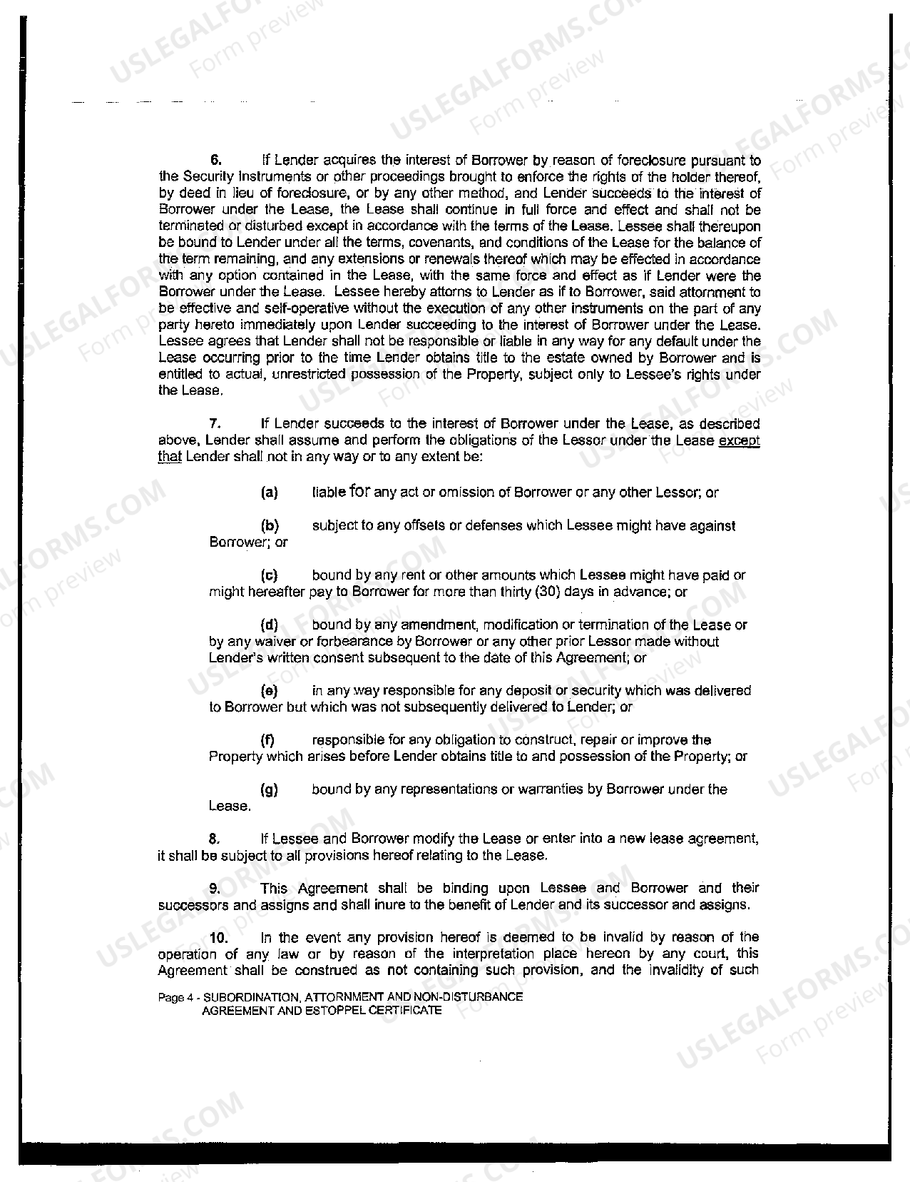 Letter Of Attornment Example | US Legal Forms