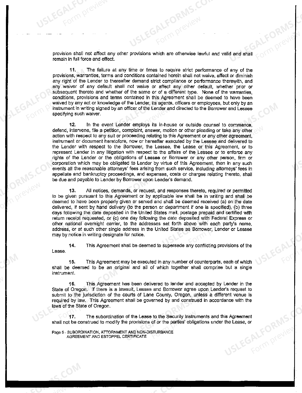 Letter Of Attornment Example | US Legal Forms