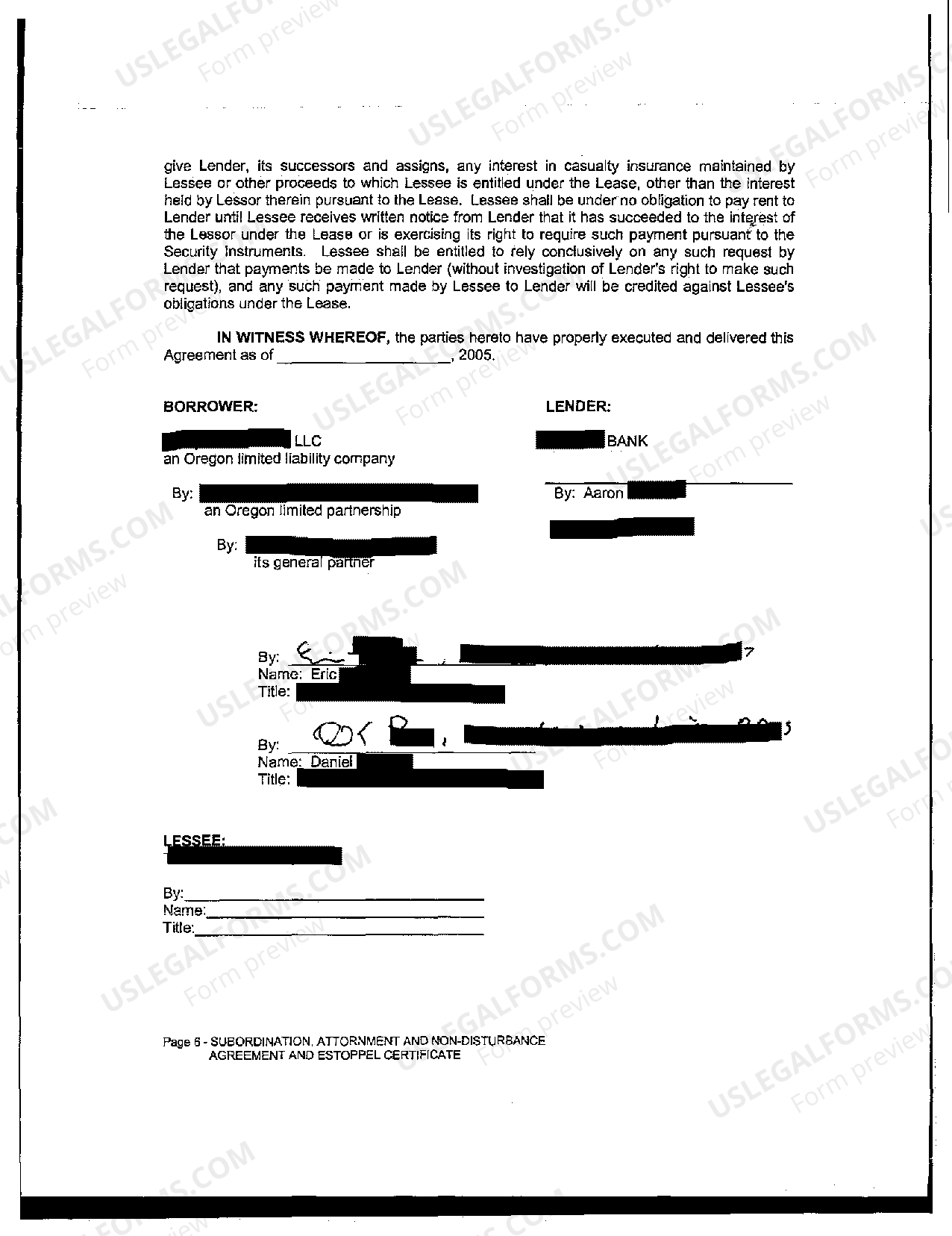 Letter Of Attornment Example | US Legal Forms