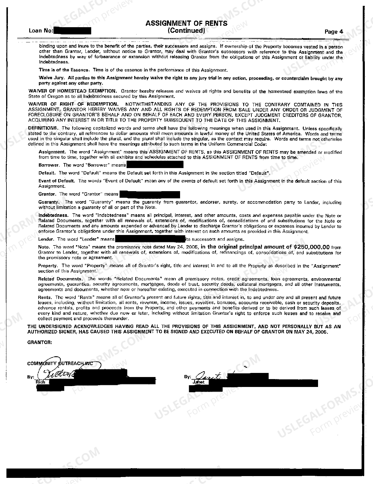 Oregon Assignment of Rents | US Legal Forms