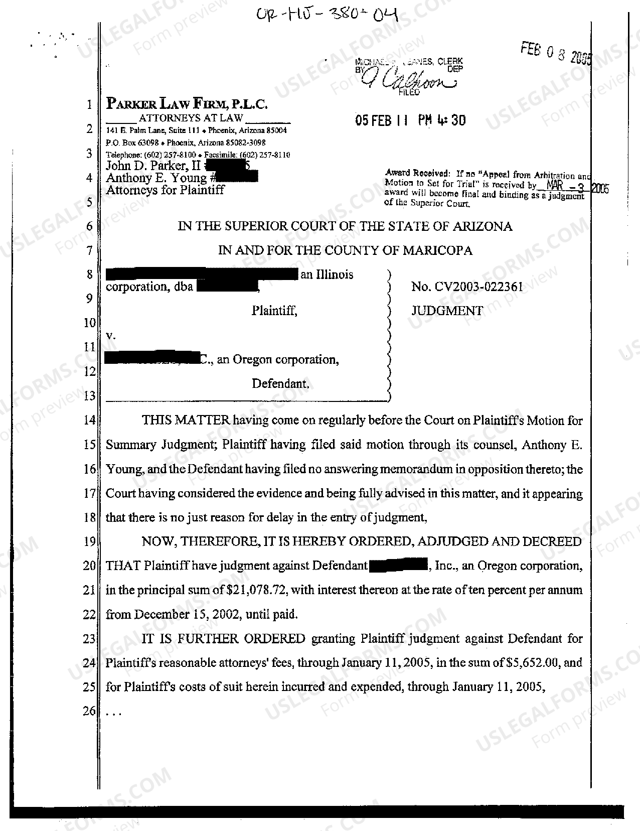 Oregon Judgment | US Legal Forms
