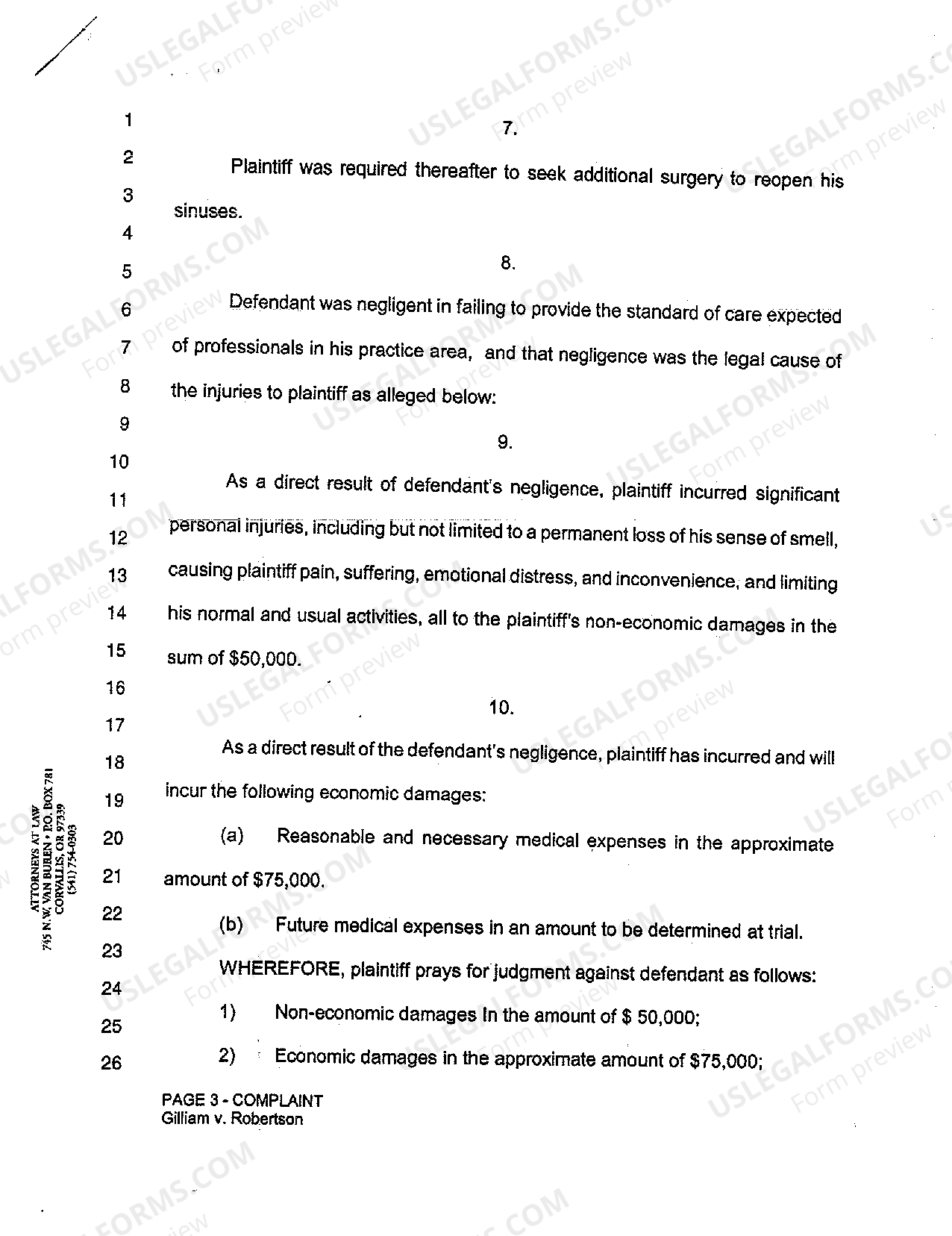 Medical Malpractice Without Permanent Injury | US Legal Forms