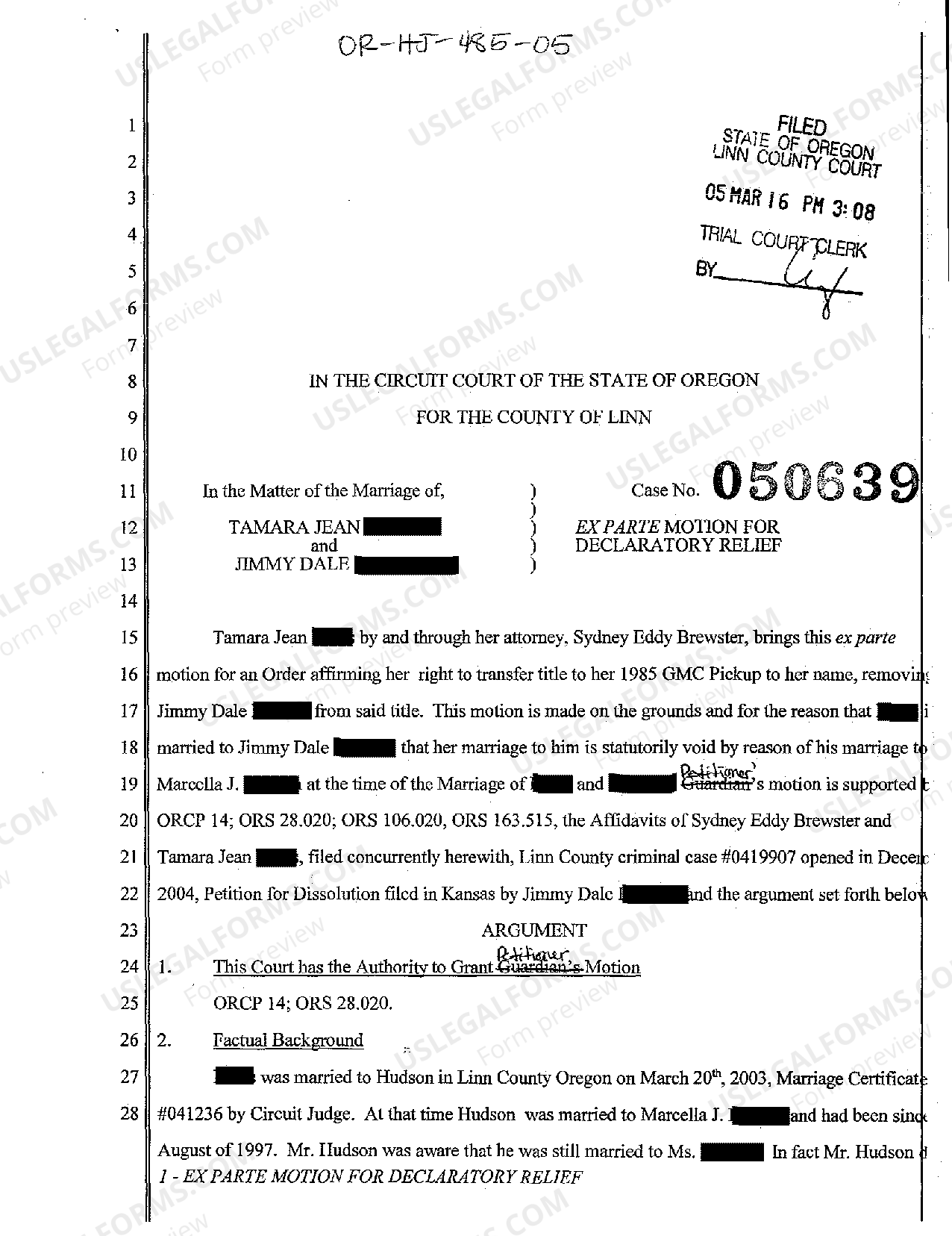 Motion For Declaratory Relief, Declaratory Judgement Rules – TDYARW