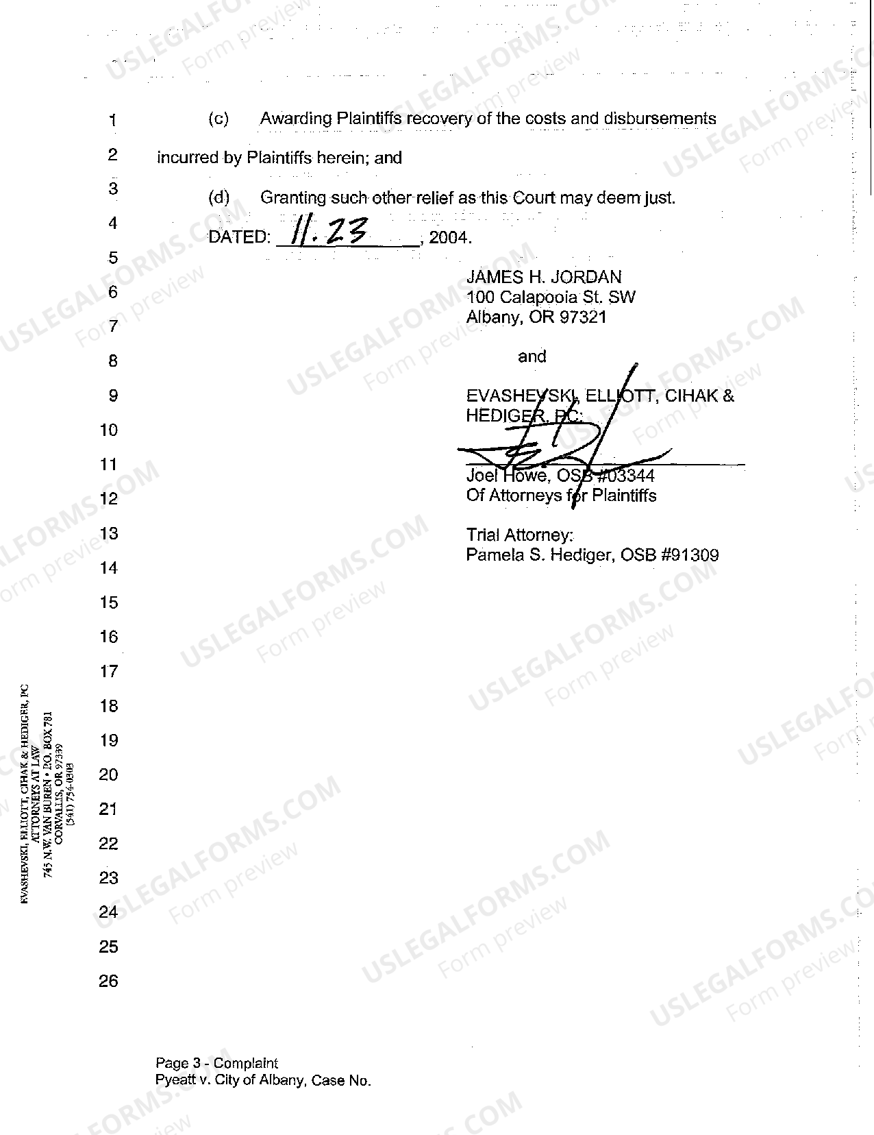 Eugene Oregon Complaint - Quiet Title - Petition To Quiet Title | US ...