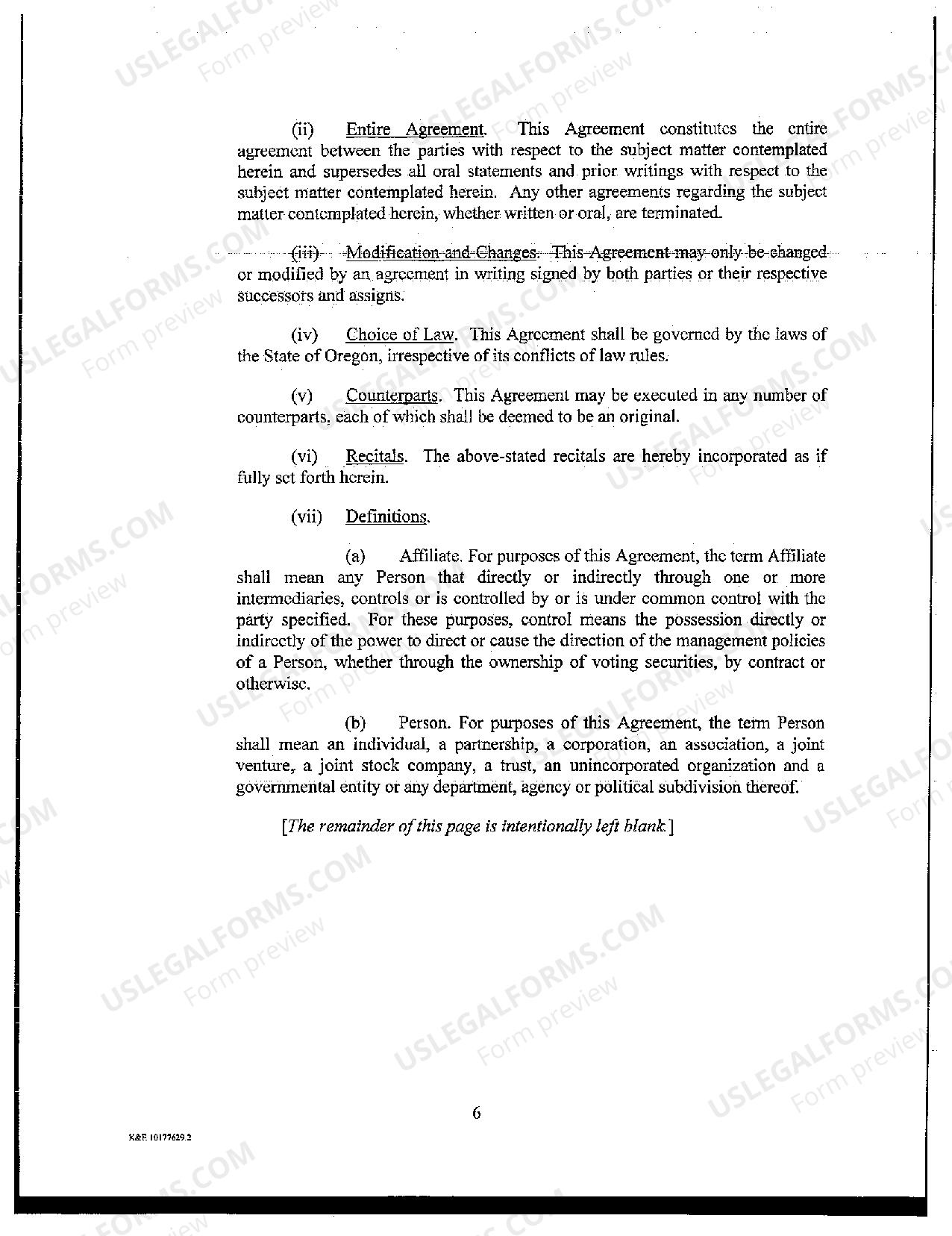 Oregon Road Use Easement Agreement | US Legal Forms