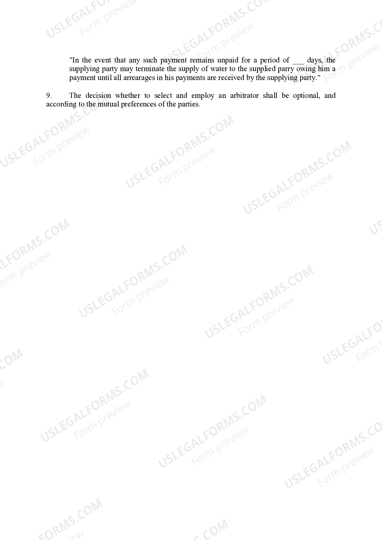 Oregon Shared Well Water Agreement - Shared Well Agreement | US Legal Forms