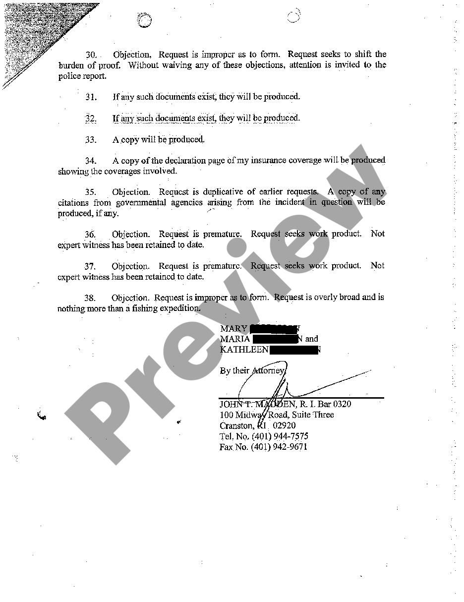 Rhode Island Co-Defendant Response to Plaintiffs' Request for ... Rhode Island Co-Defendant Response to Plaintiffs' Request for ...