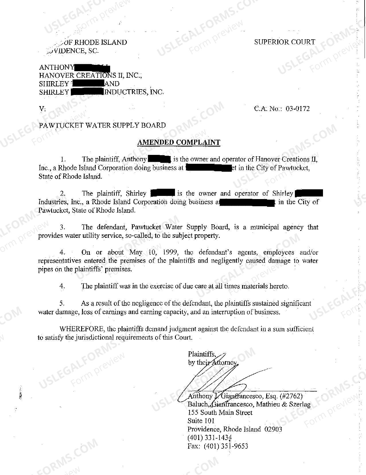 Rhode Island Motion to Amend Complaint | US Legal Forms