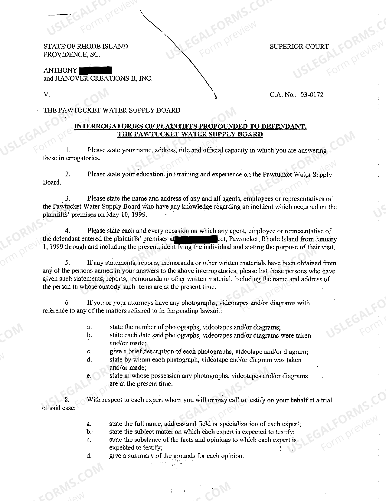 Rhode Island Defendant's Objections to Plaintiff's Interrogatories | US ...