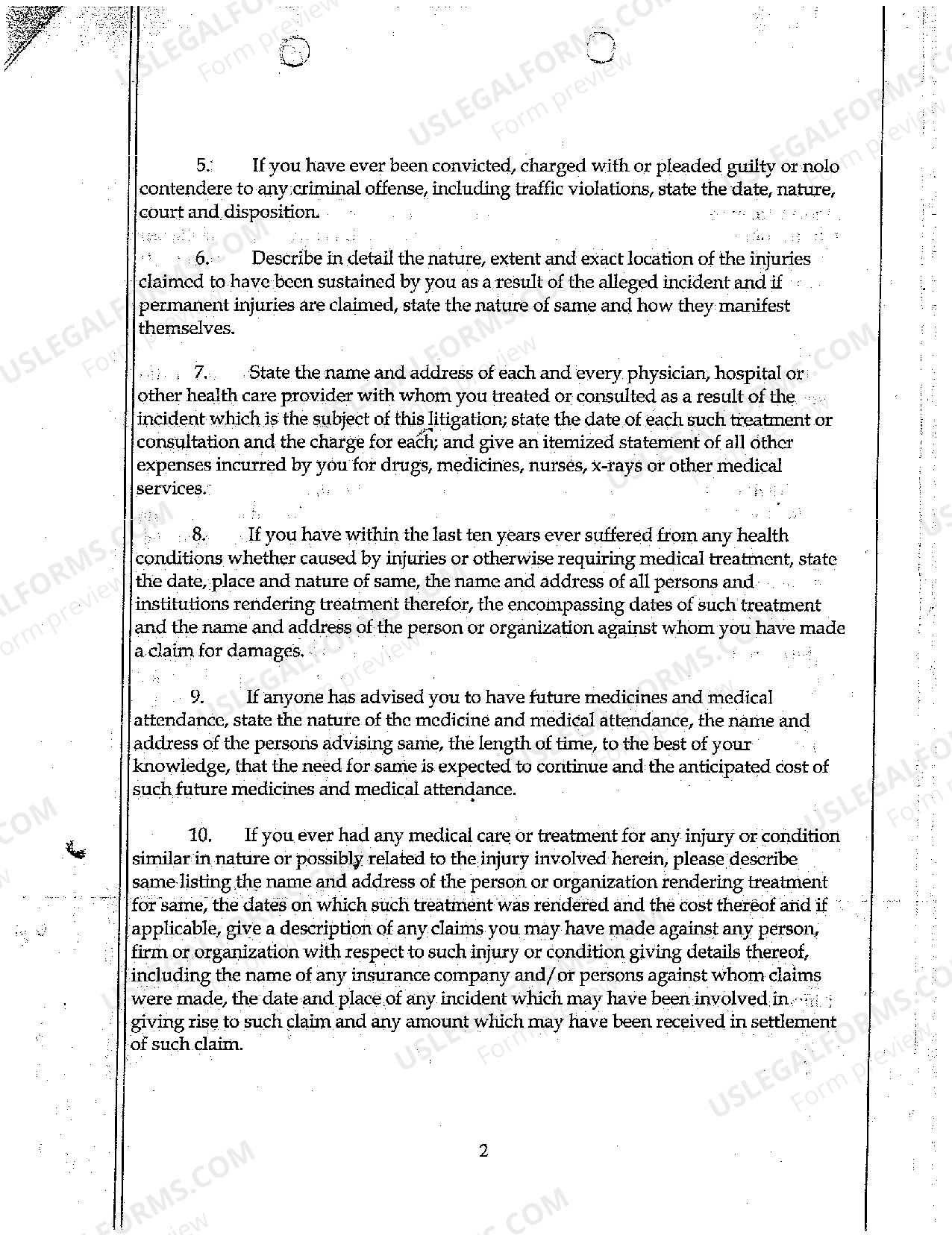 Rhode Island Interrogatories Propounded to Plaintiff from Defendant ...