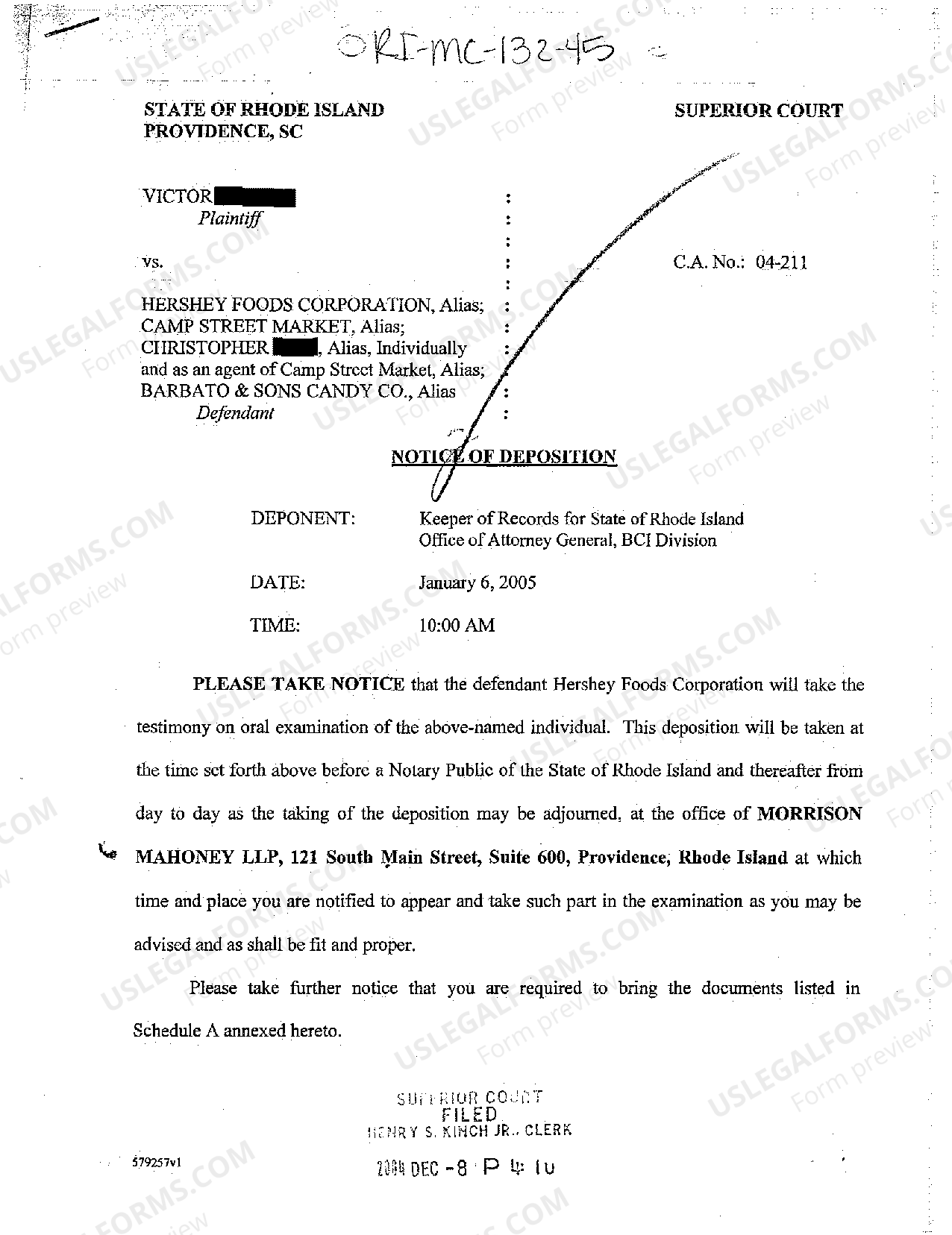 Federal Court Keeper Of Records Affidavit Form | US Legal Forms