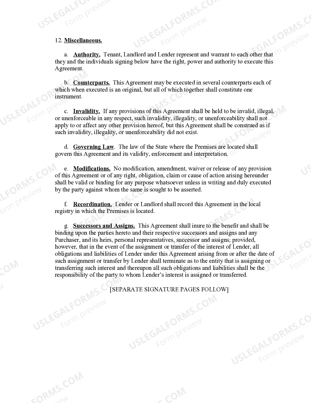 South Carolina Subordination, Non-disturbance and Attornment Agreement | US Legal Forms