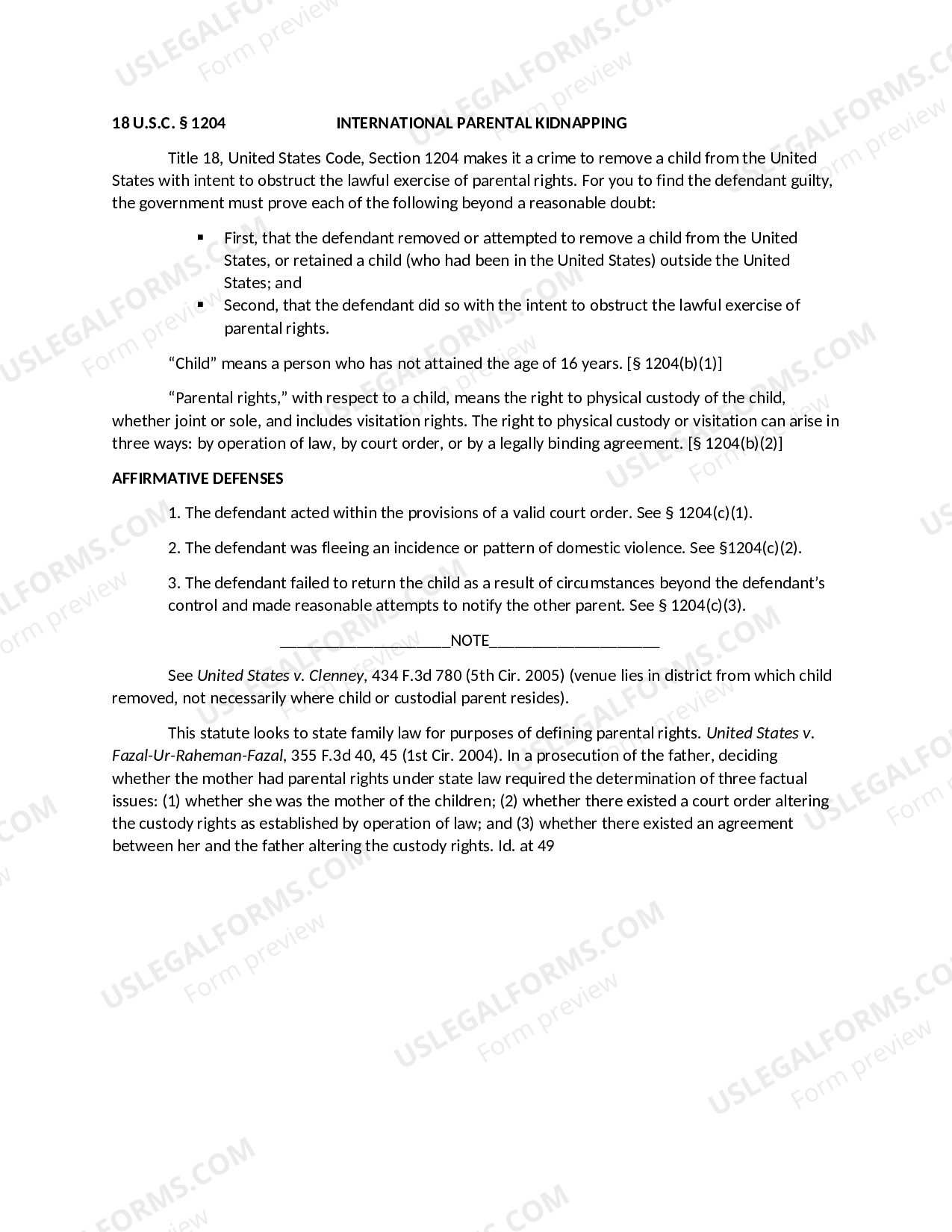 South Carolina INTERNATIONAL PARENTAL KIDNAPPING | US Legal Forms