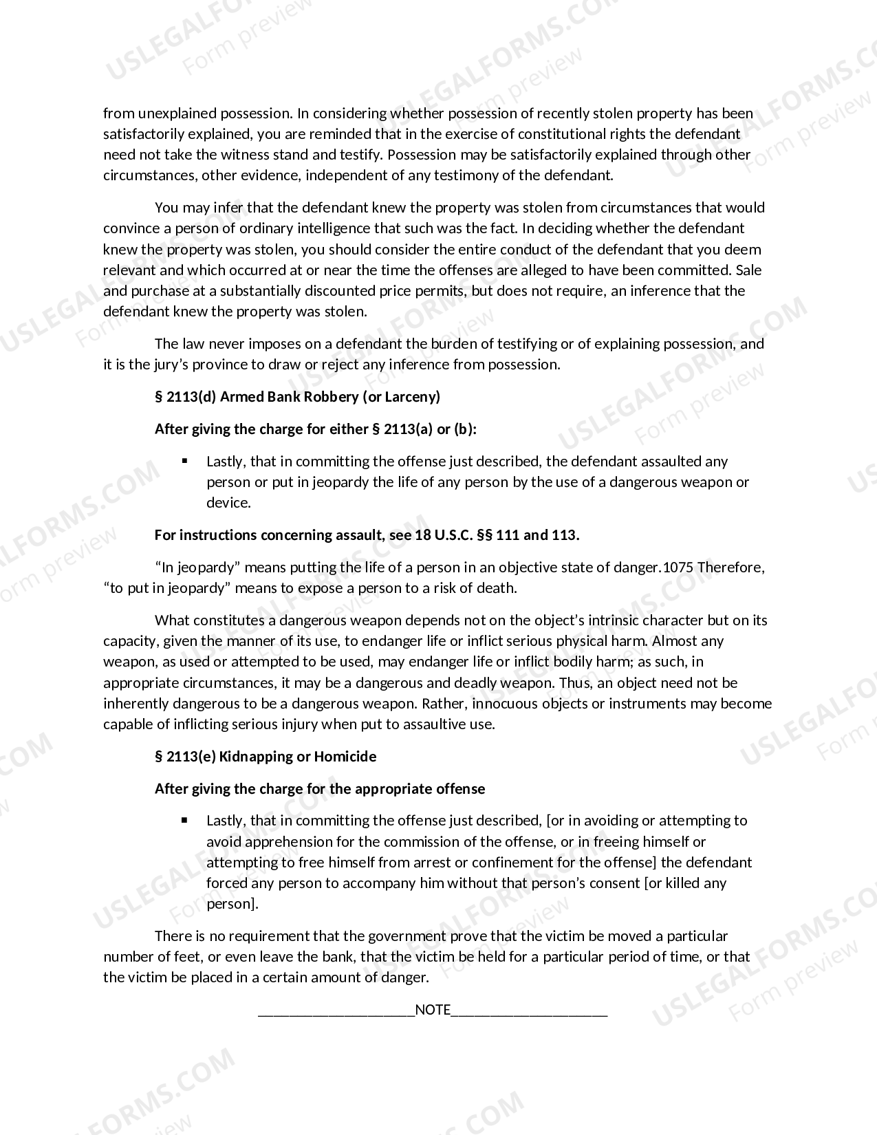 South Carolina BANK ROBBERY AND LARCENY | US Legal Forms