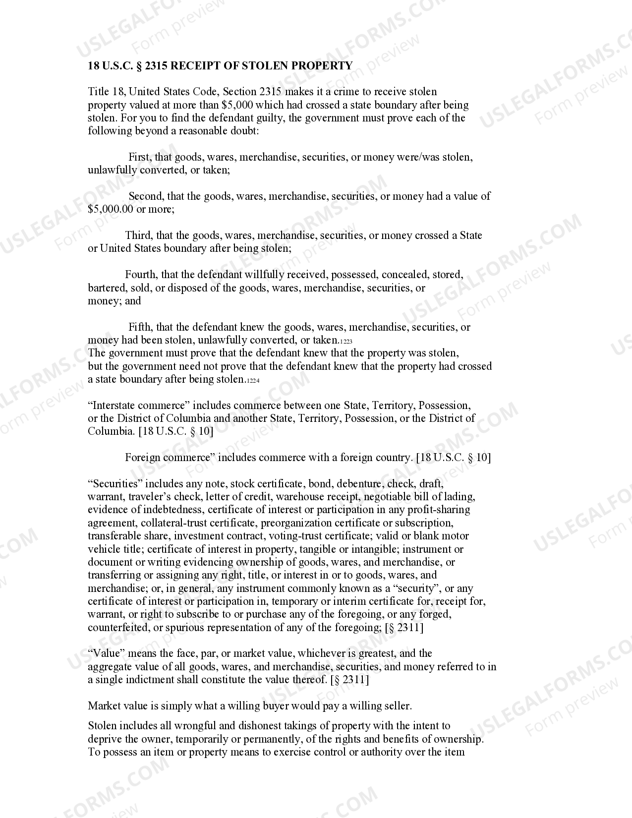 South Carolina RECEIPT OF STOLEN PROPERTY | US Legal Forms