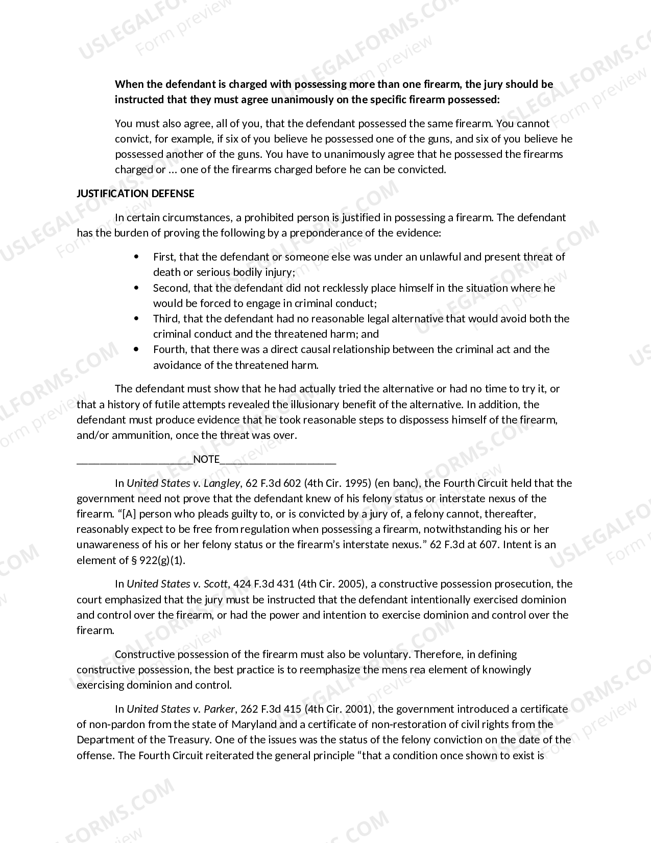 South Carolina 18 U.S.C. Sec. 922(g)(1) POSSESSION OF FIREARM BY ...