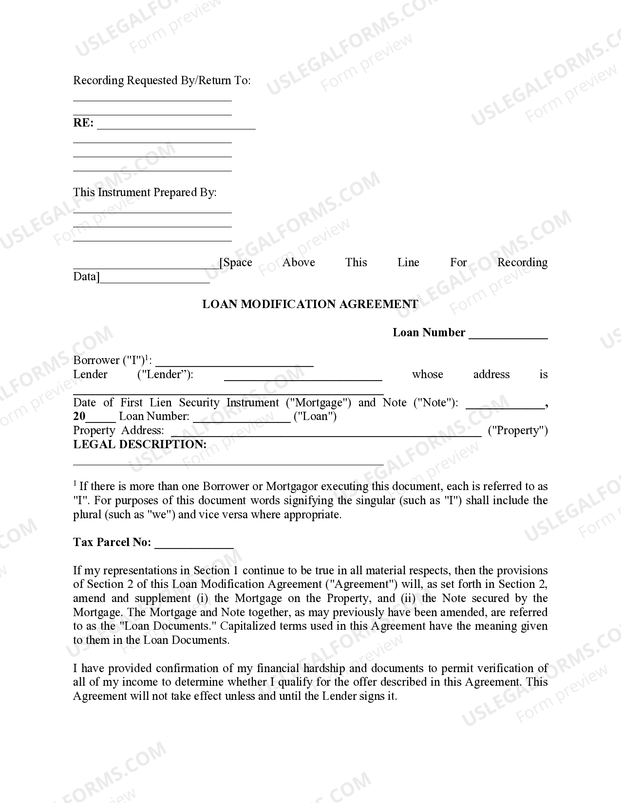 South Carolina Loan Modification Agreement - Order Judgment | US Legal ...