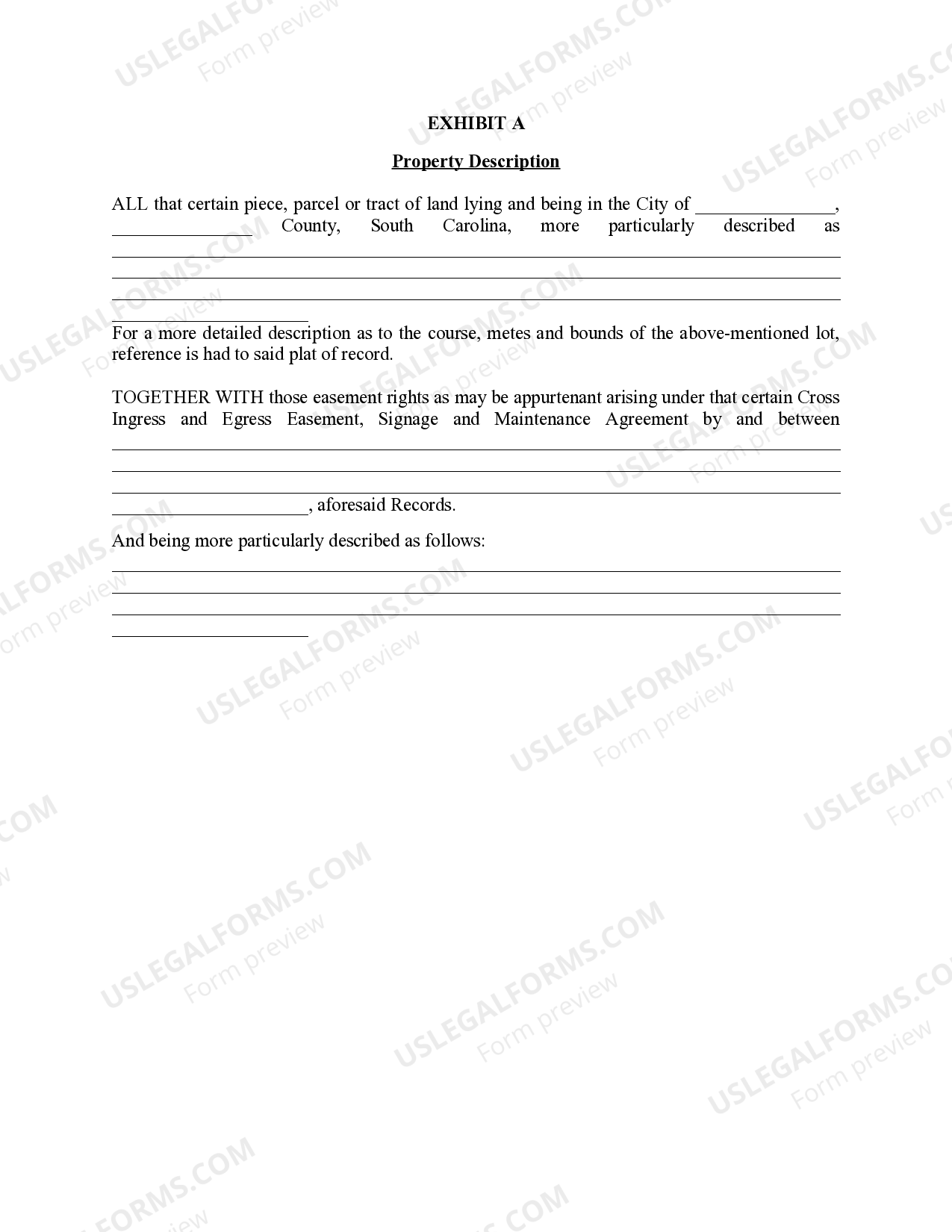 South Carolina Memorandum of Tenancy-in-Common Agreement - Tenants In ...