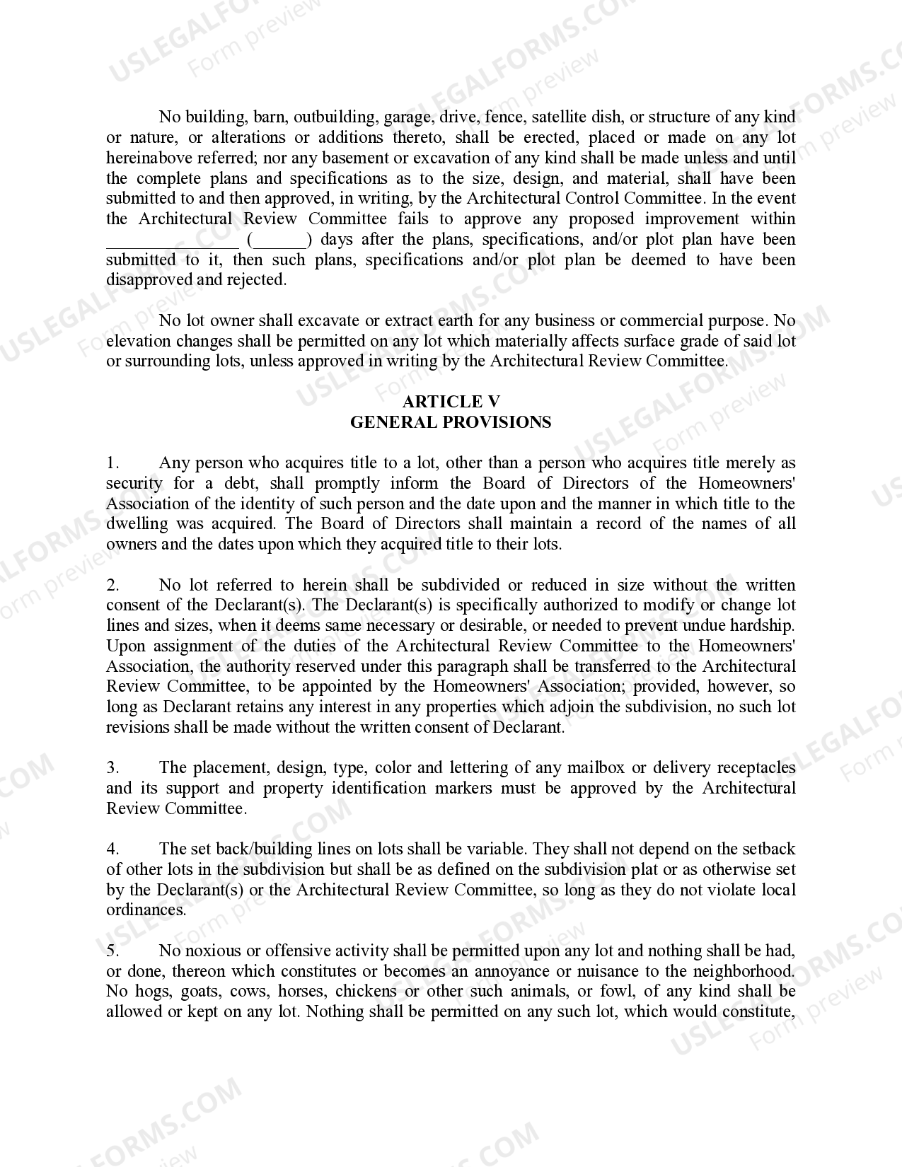 South Carolina Declaration of Covenants - Sc Covenants Restrictions ...