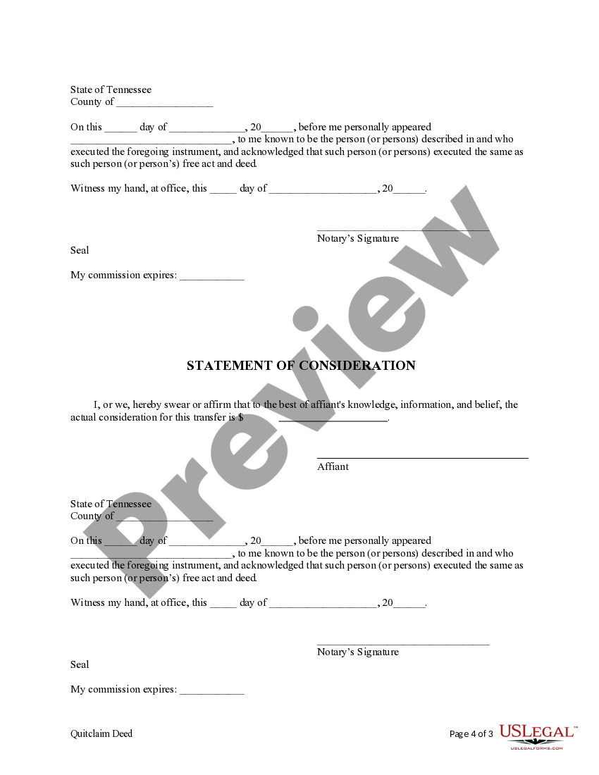 Tennessee Quitclaim Deed Quitclaim Deed Form US Legal Forms tennessee-quitclaim-deed-quitclaim-deed-form-us-legal-forms