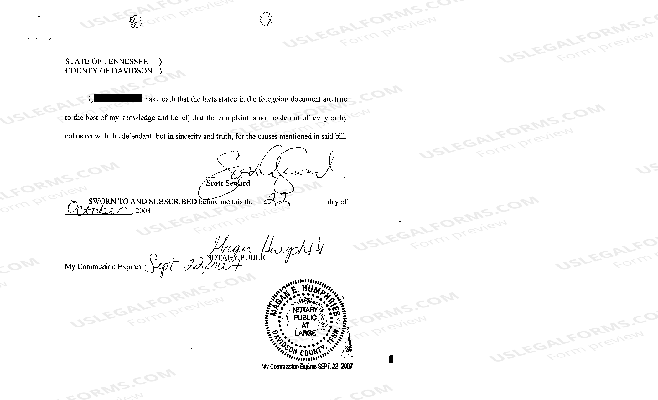 Tennessee Answer and Counter Complaint for Divorce | US Legal Forms