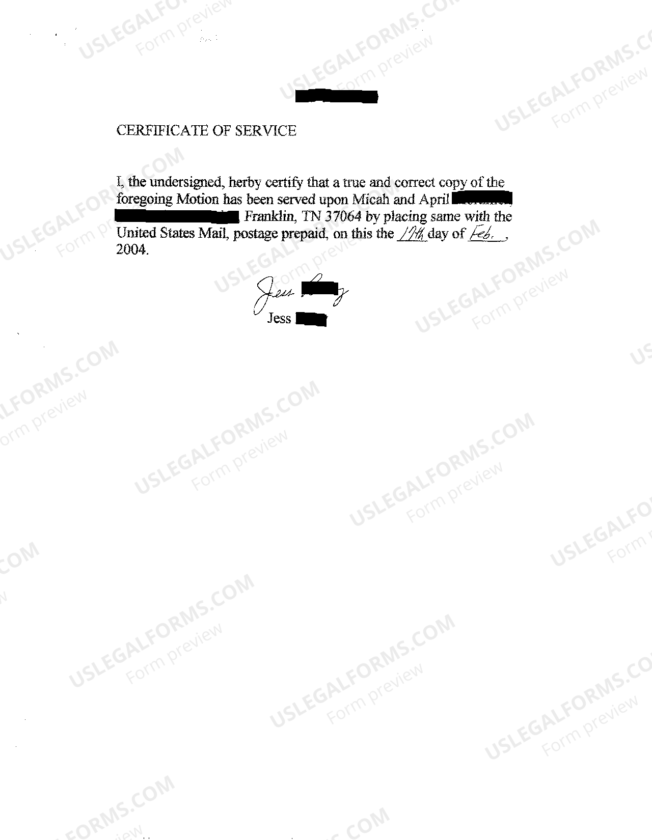 Murfreesboro Tennessee Motion To Dismiss For Failure to Prosecute - Pro ...