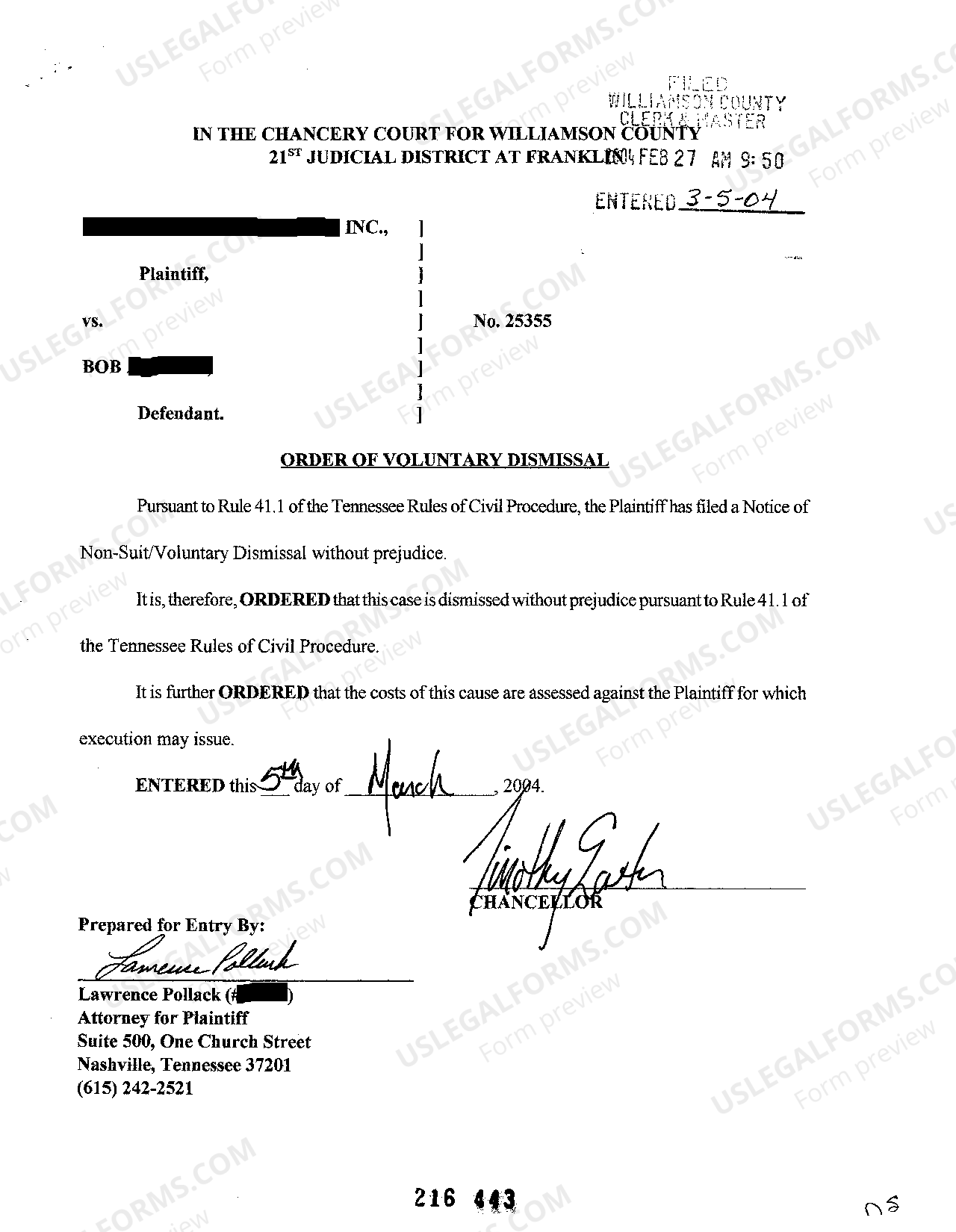 Tennessee Sheriff's Return of Process | US Legal Forms