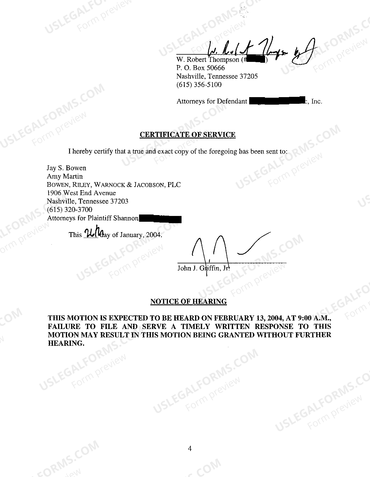 Tennessee Motion For Stay of Proceedings Pending Appeal | US Legal Forms