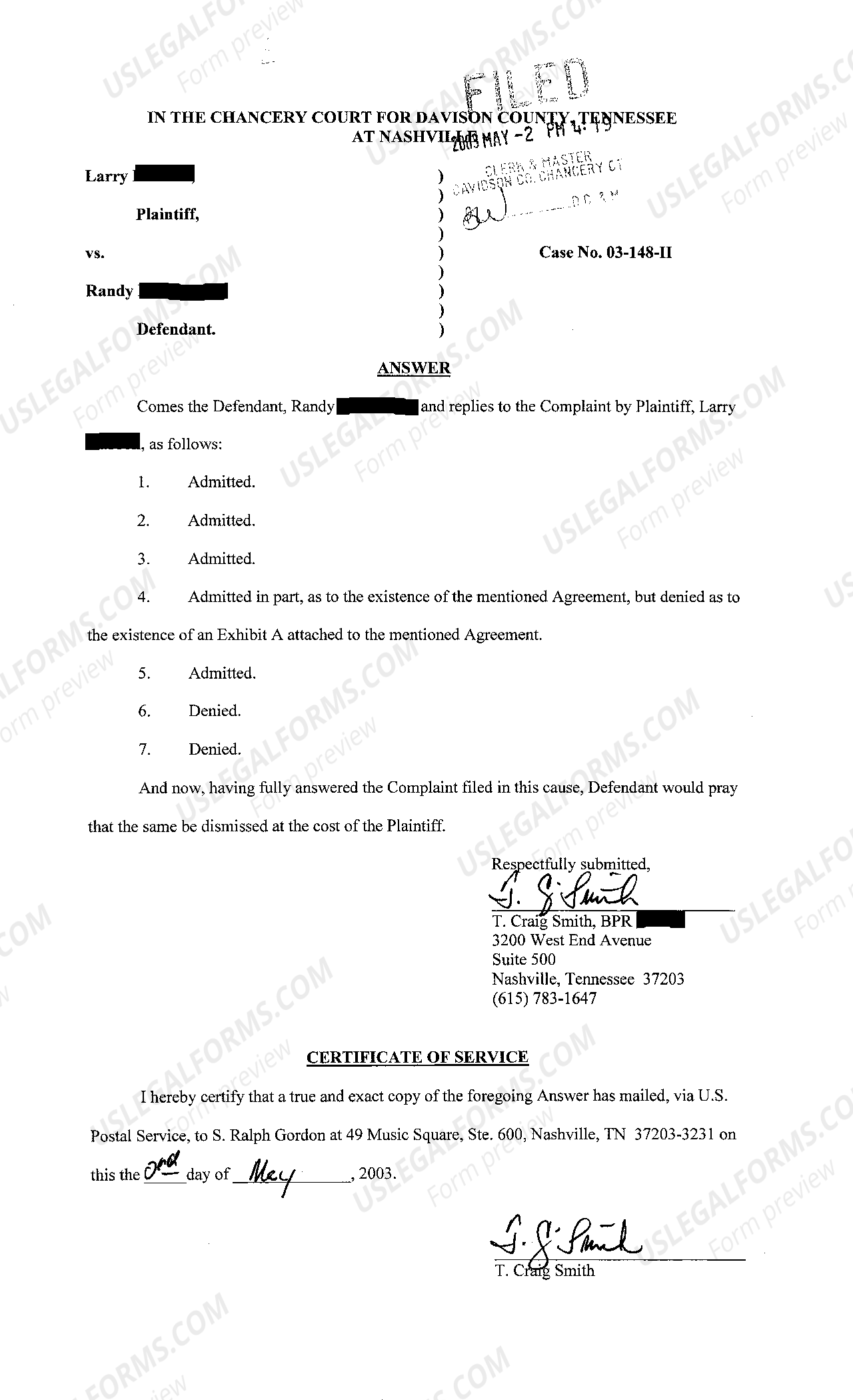 Clarksville Tennessee Motion To Strike Defendant s Answers US Legal Forms Clarksville Tennessee Motion To Strike Defendant s Answers US Legal Forms