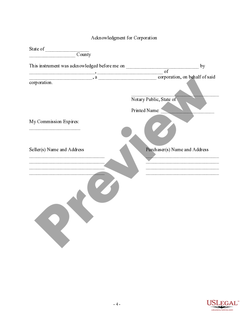 Texas Bill Of Sale In Connection With Sale Of Business By Individual Or