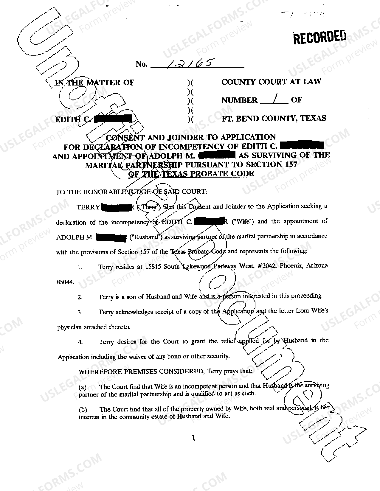 Sworn Statement regarding Proof of Loss for Automobile Claim - Sworn ...