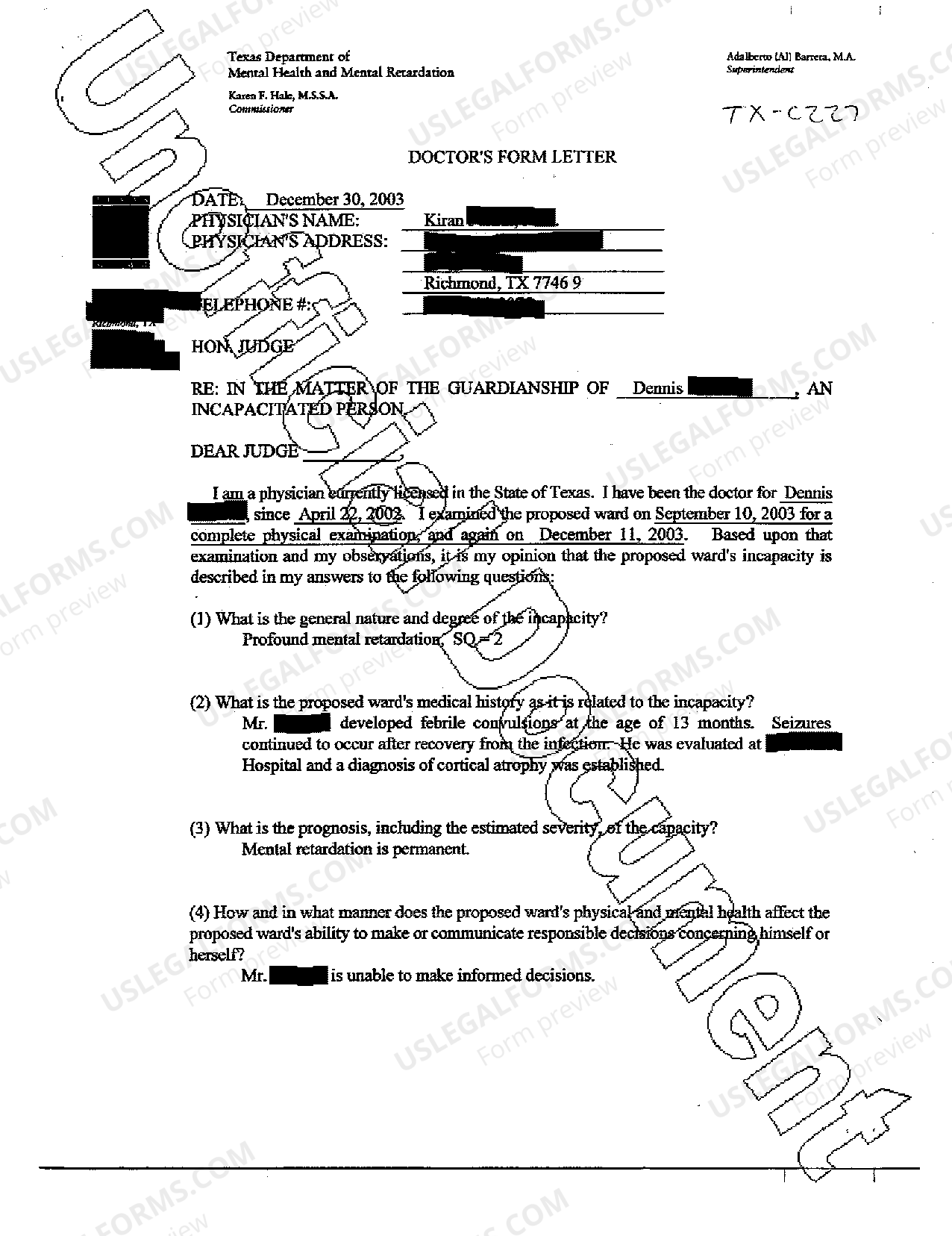 Doctor Letter For Fmla | US Legal Forms