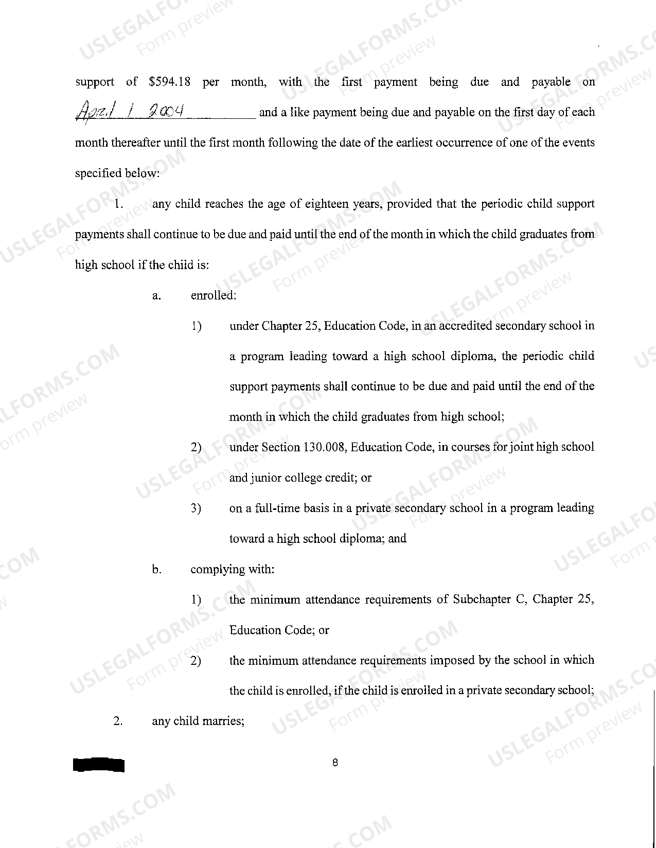 Agreed Final Decree Of Divorce Texas With Fill Out | US Legal Forms